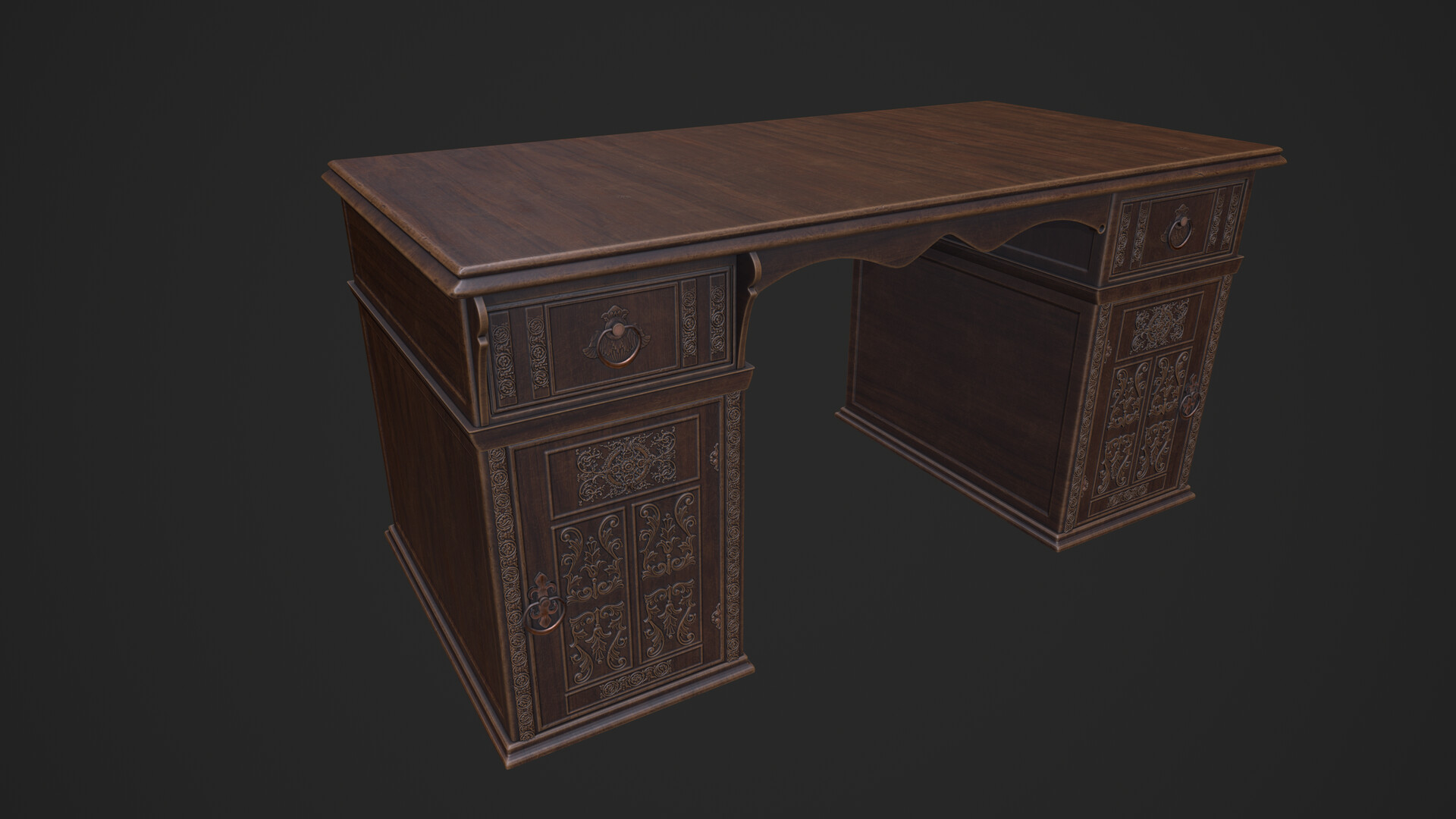ArtStation - Old Wooden Desk
