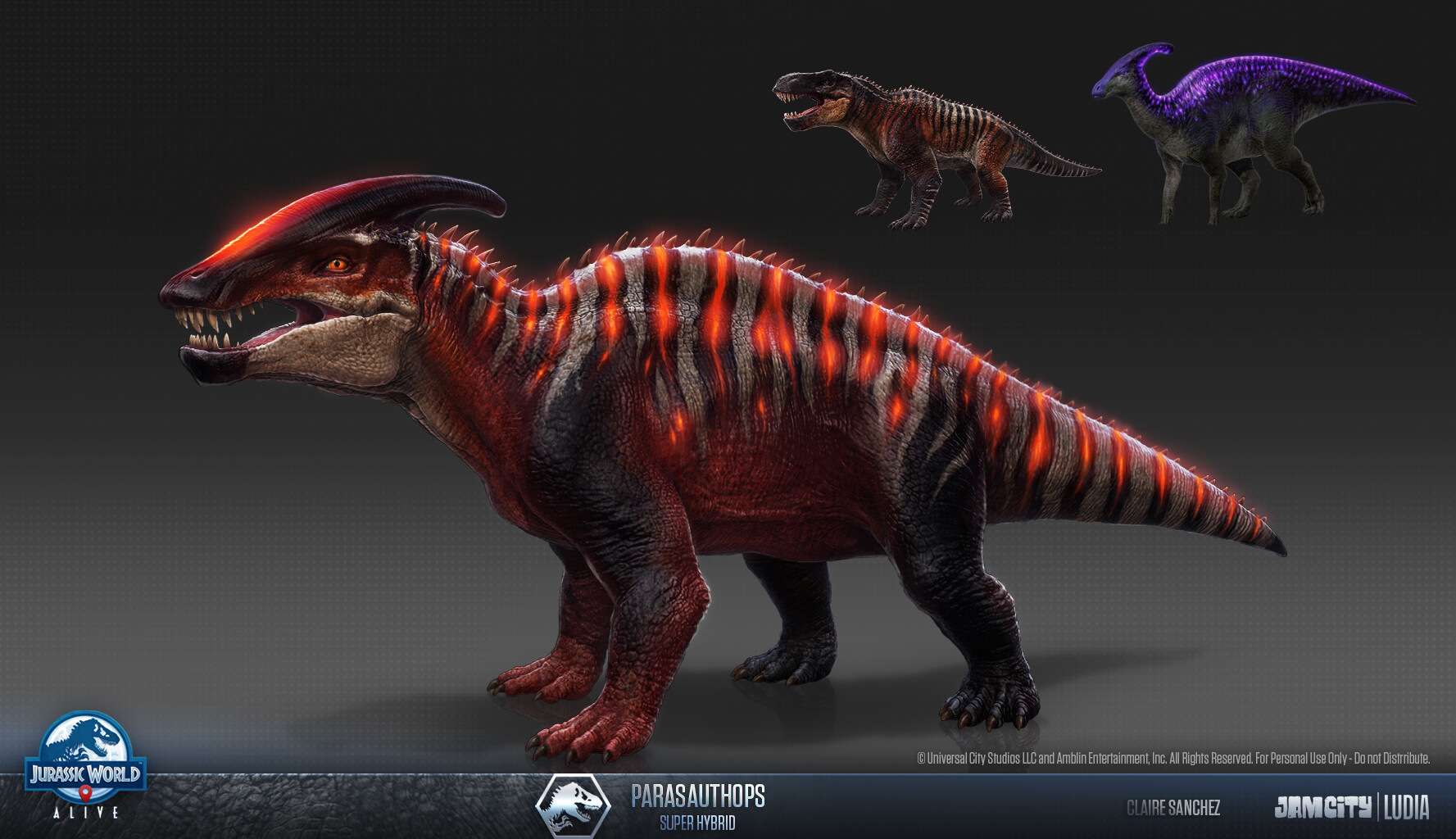 Claire Sanchez - Jurassic World Alive - Parasauthops