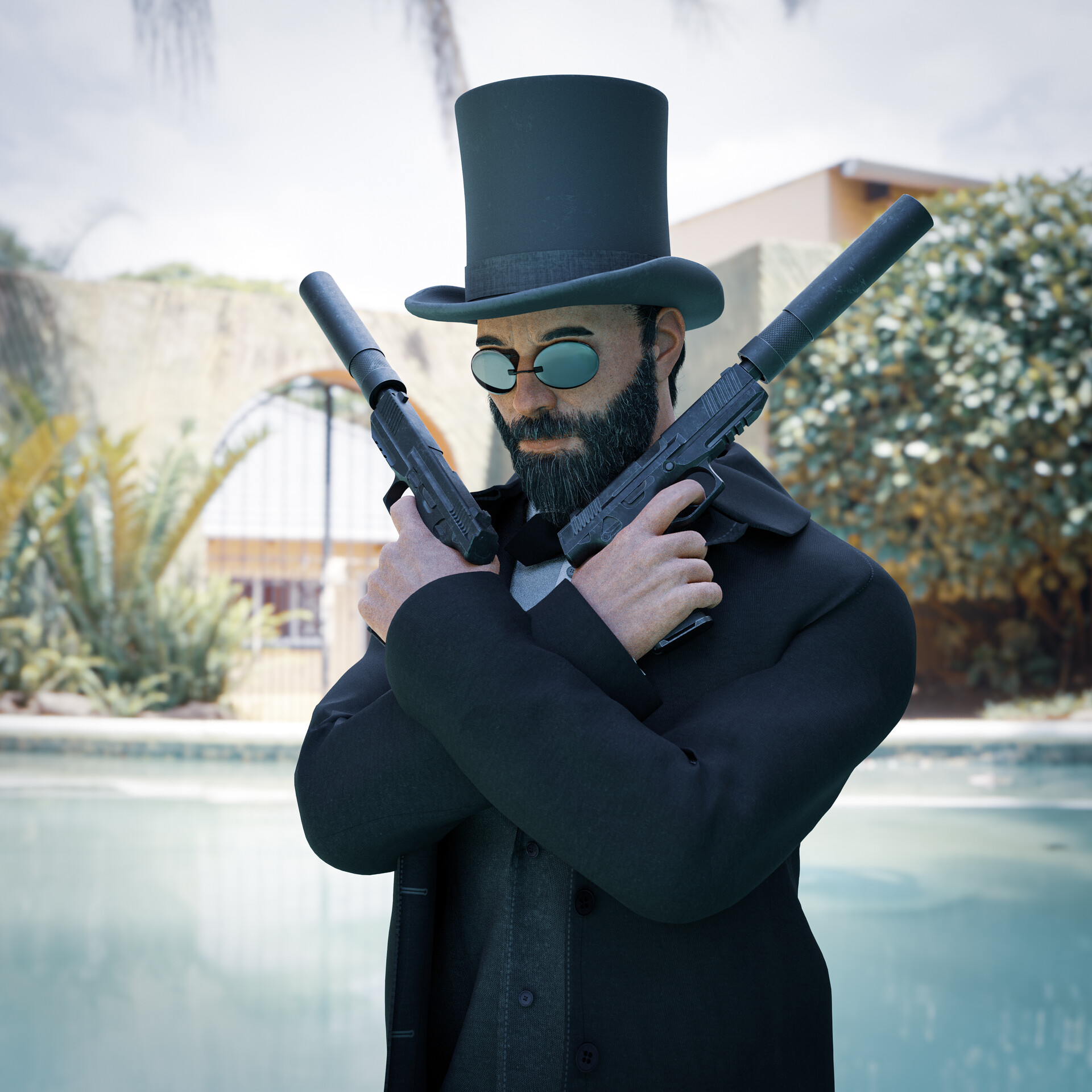 Realtime GraphX - Hitman Game Ready Character