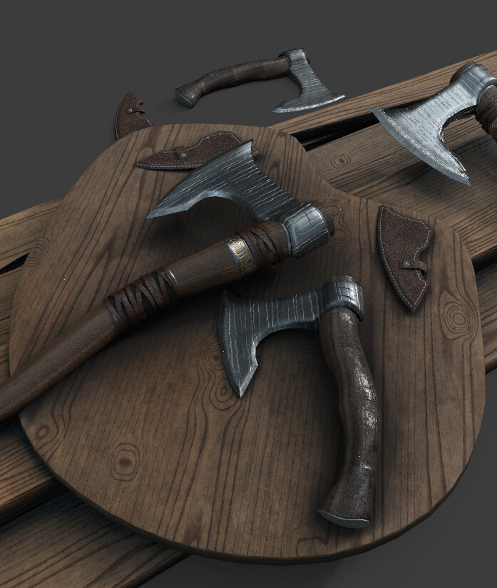 ArtStation - medieval battle axes
