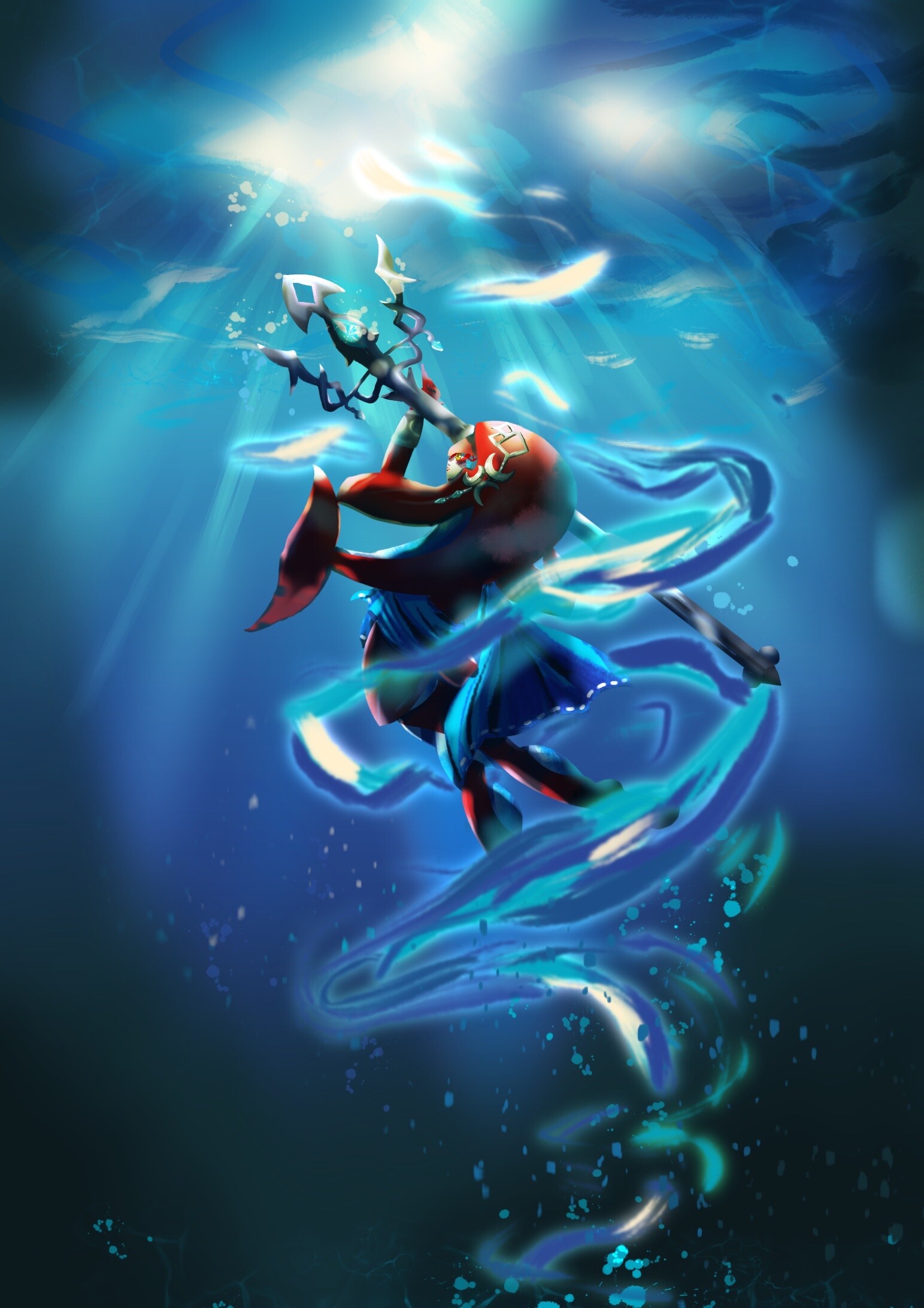ArtStation - Mipha: The Legend of Zelda , Breath of the Wild