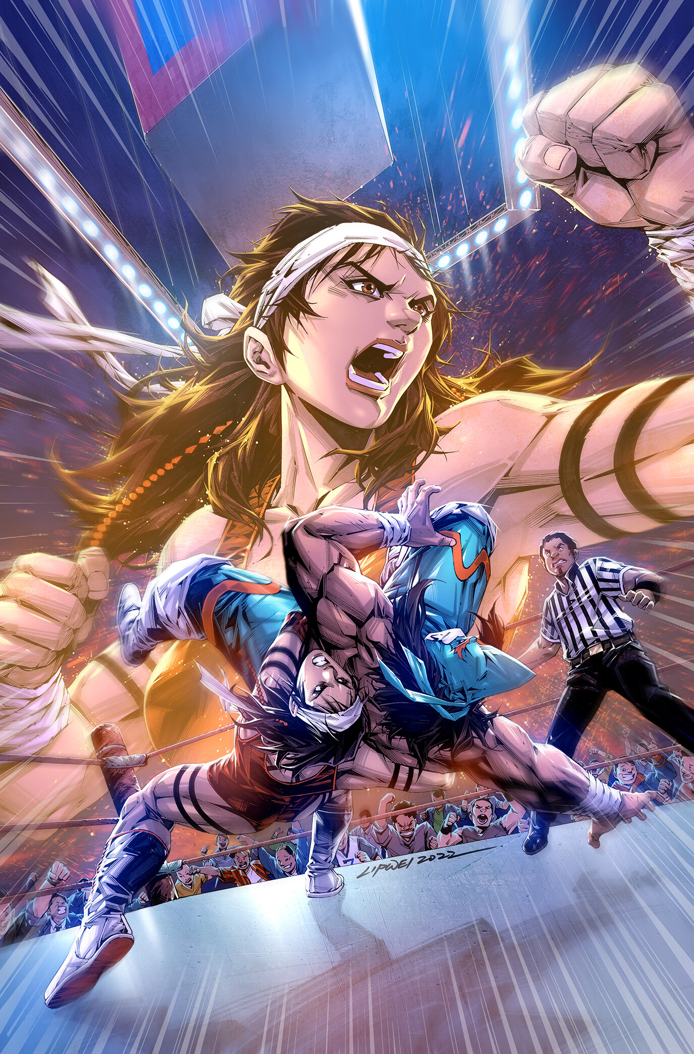 Lipwei Chang - Cover Art: Do A Powerbomb #1