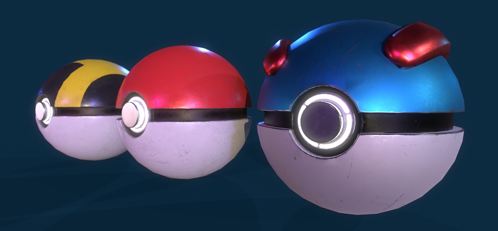 ArtStation - Pokeballs 4 game asset
