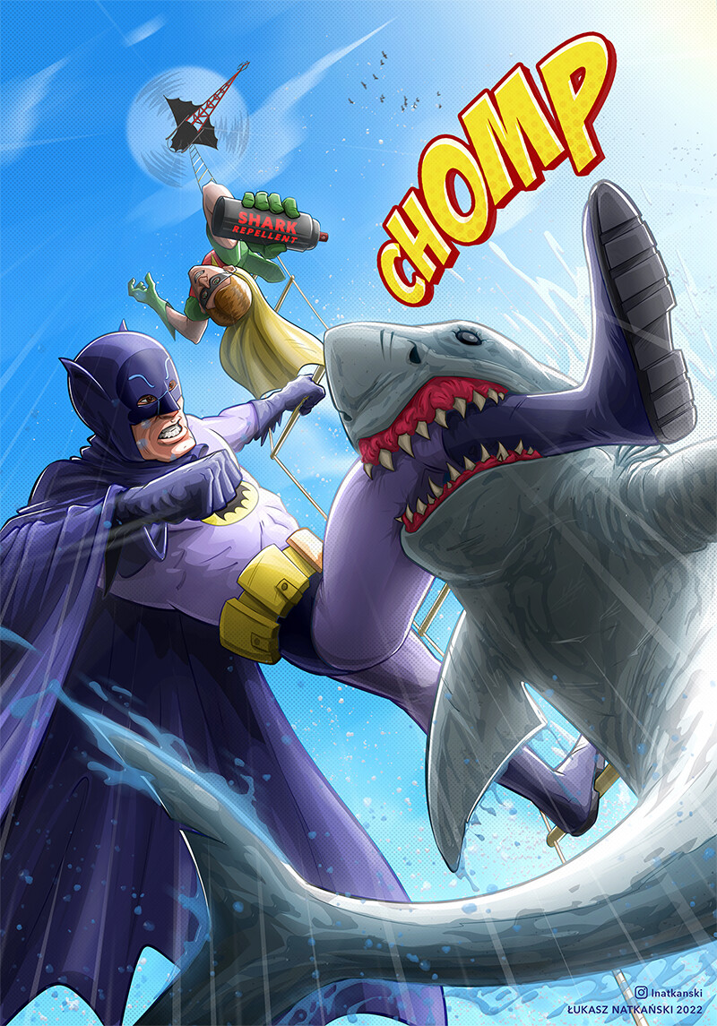 batman shark attack 1966