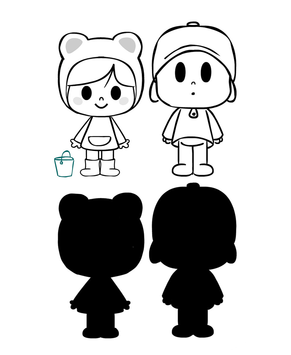 pocoyo coloring pages nina