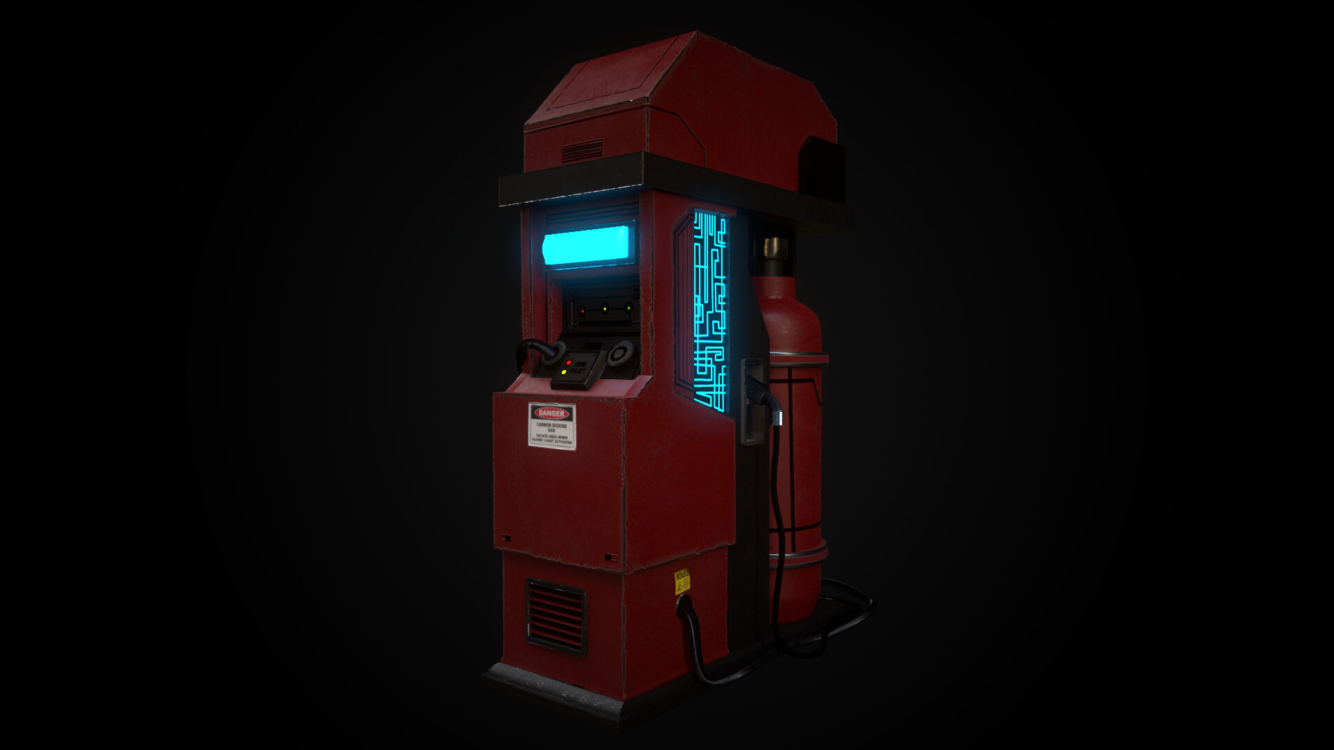 ArtStation - Sci-Fi Futuristic Gas Pump