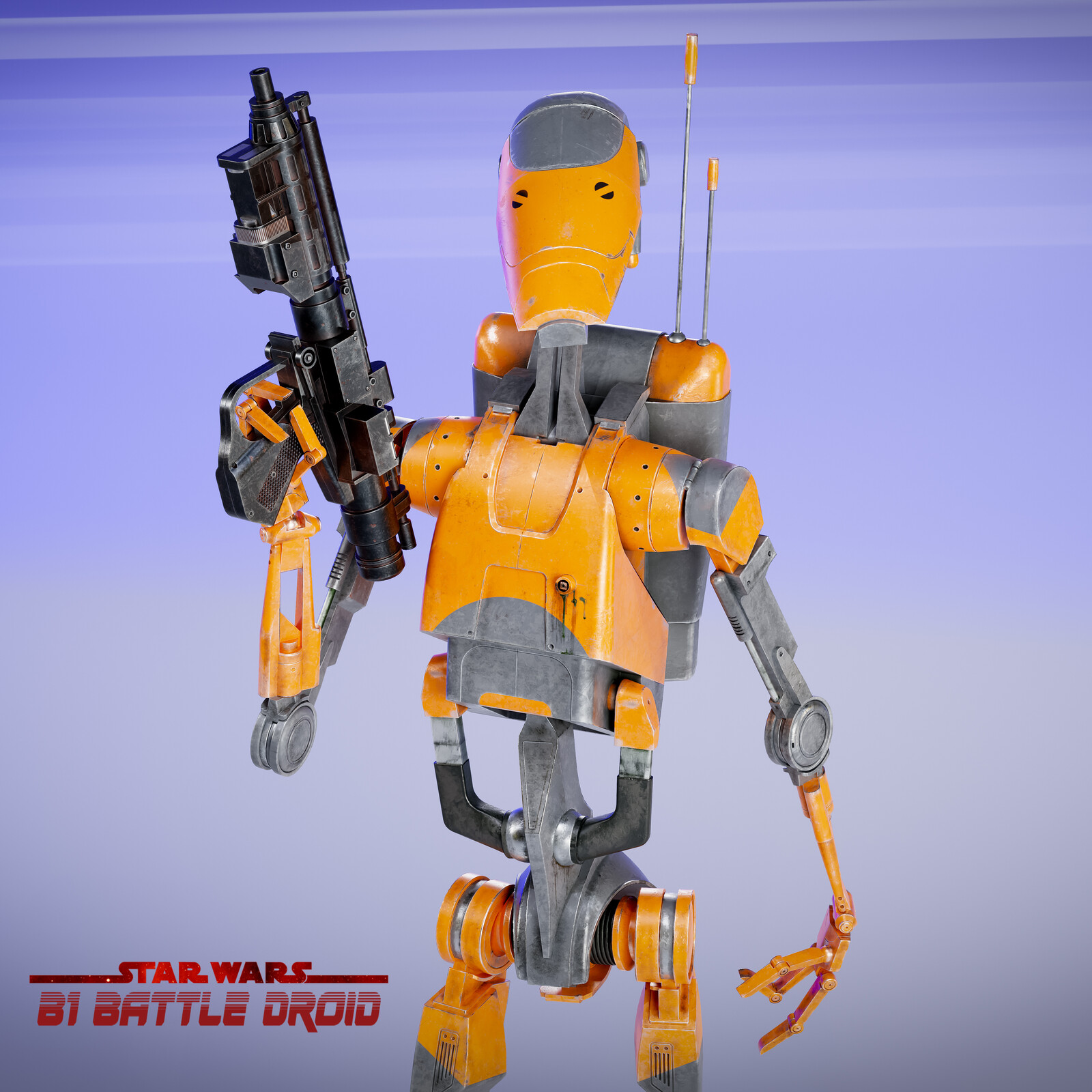 Pavel Voloshin - Battle Droid B1. Star Wars Fan Art