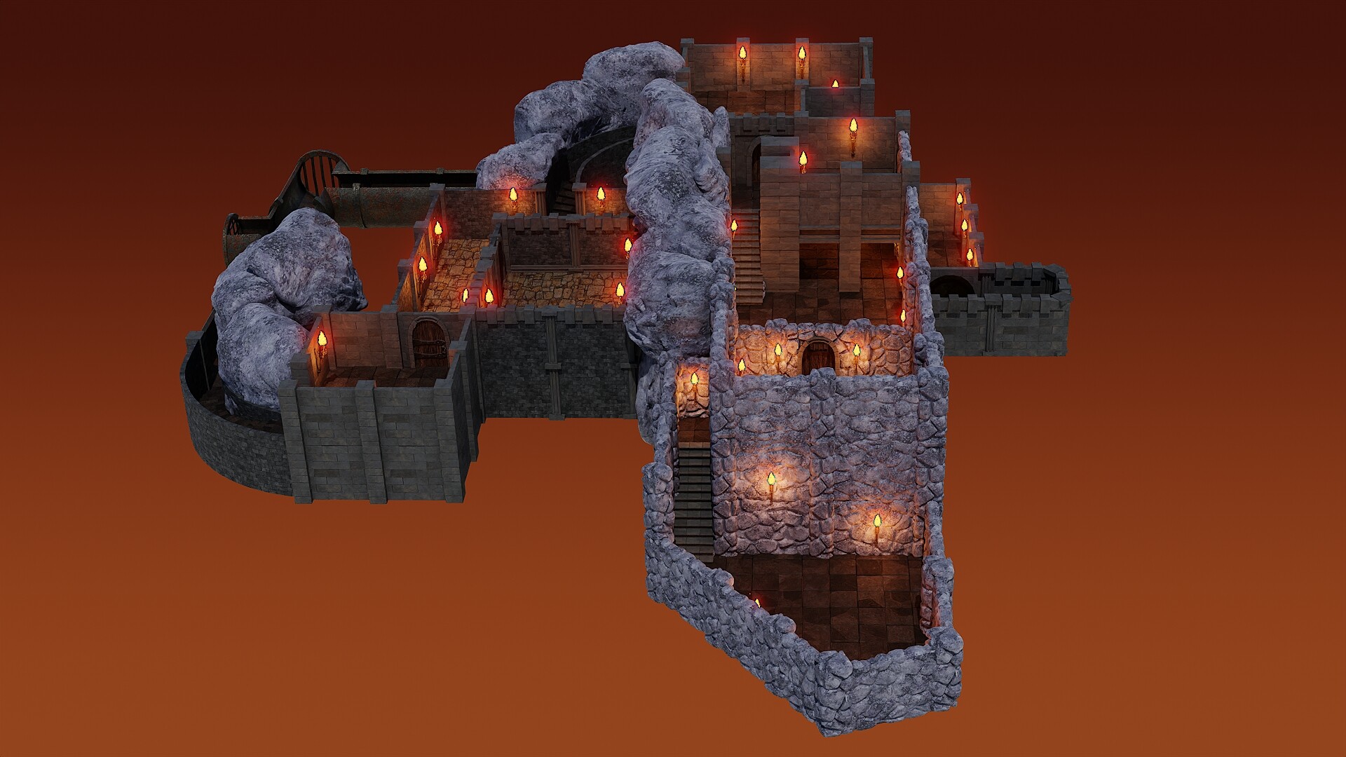 ArtStation - Modular Dungeon.