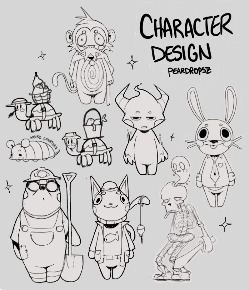 ArtStation - character designs doodles