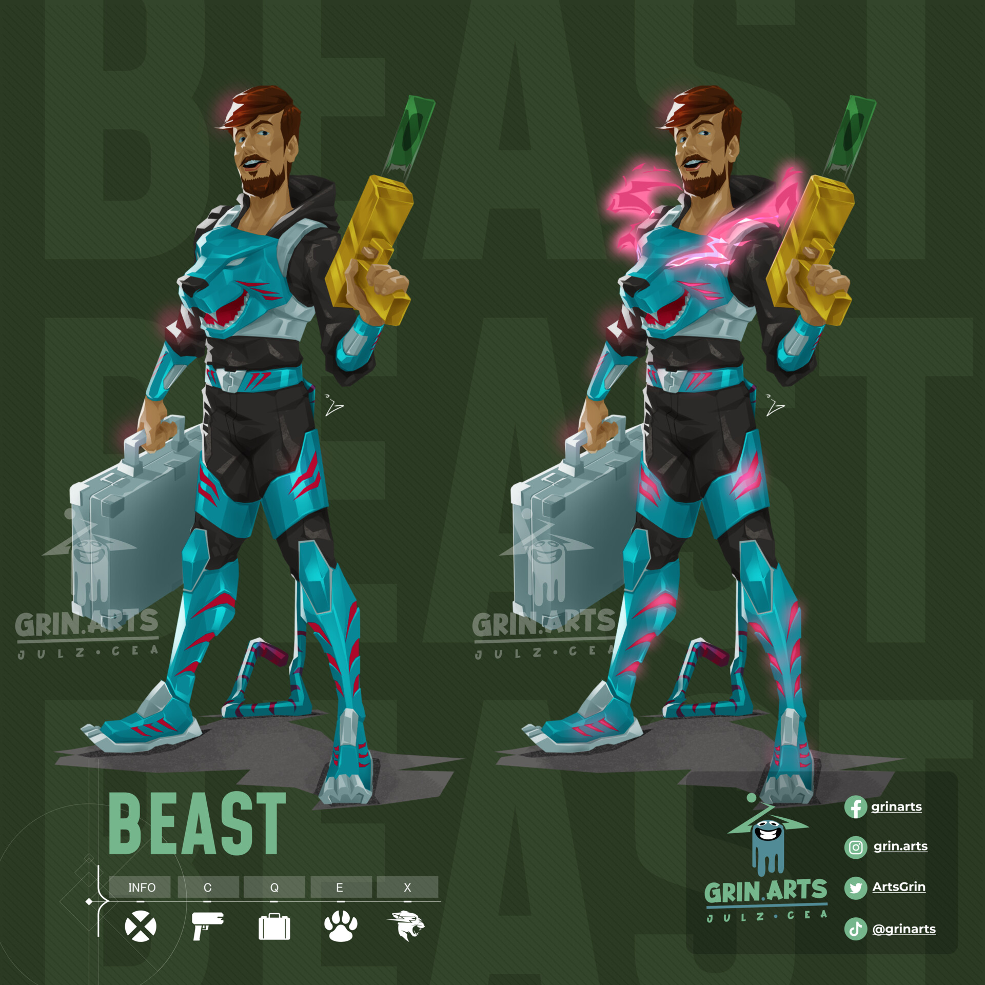 ArtStation - Mr Beast as a Valorant Agent