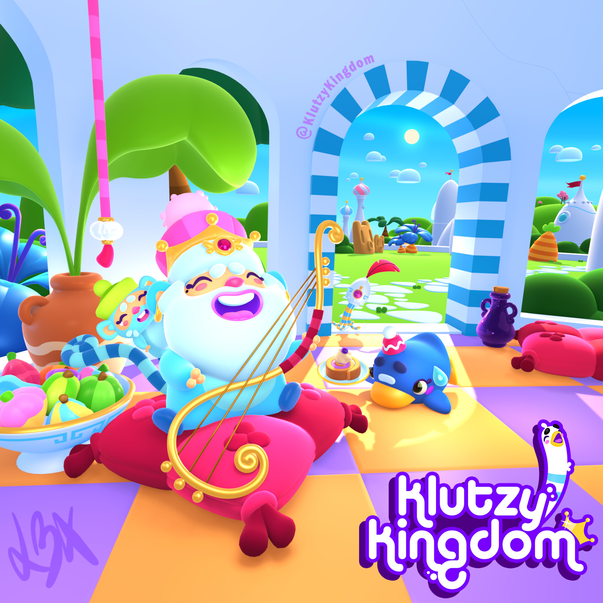 ArtStation - Klutzy Kingdom - Playin music