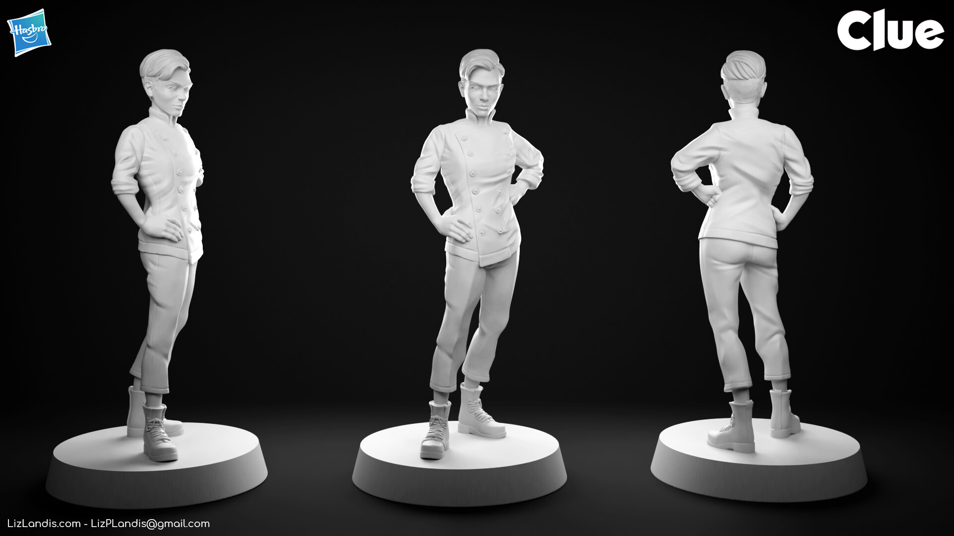 ArtStation - Clue Boardgame Miniatures
