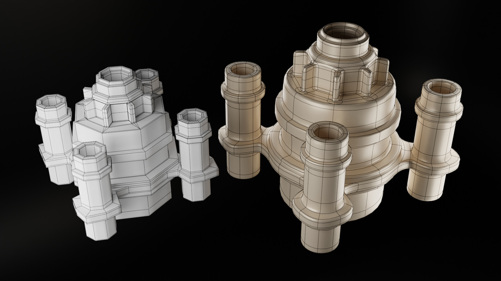 ArtStation - Topology Practice set One