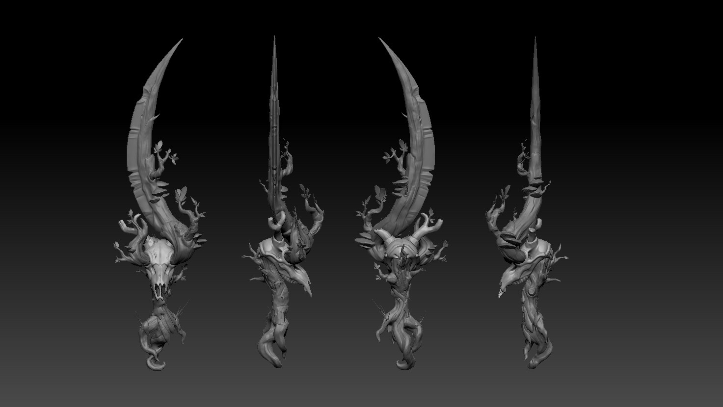 David Šbüll - [WIP] Woodland Skull Dagger, Creature Concept & Katarina ...