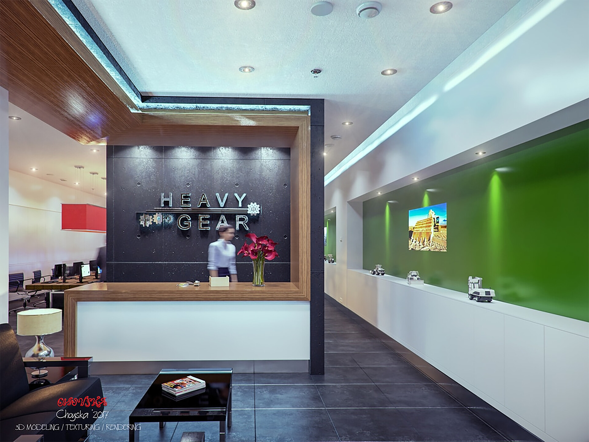 ArtStation - " Heavy Gear Interior Project Visualization