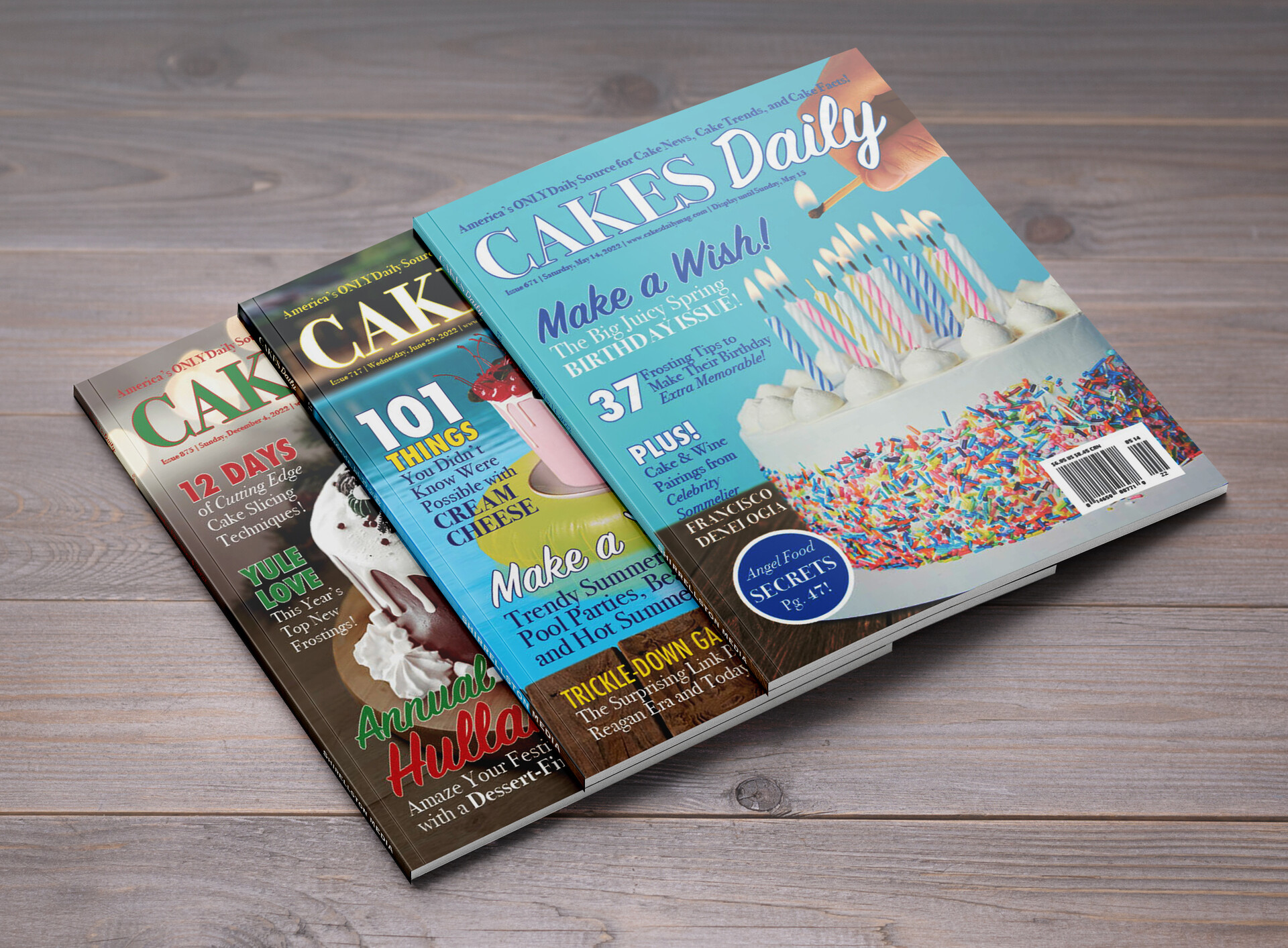 ArtStation - Cakes Daily - Magazine Concept Covers