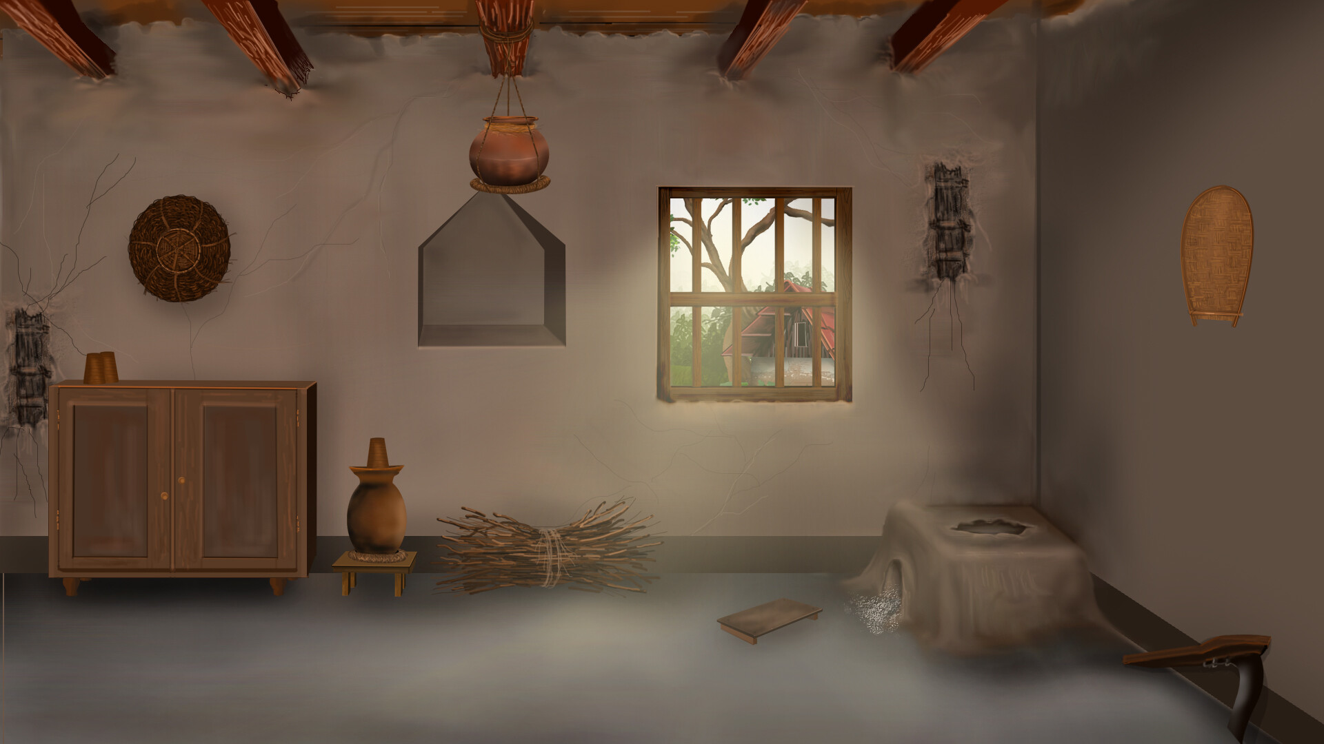 ArtStation - village kitchen