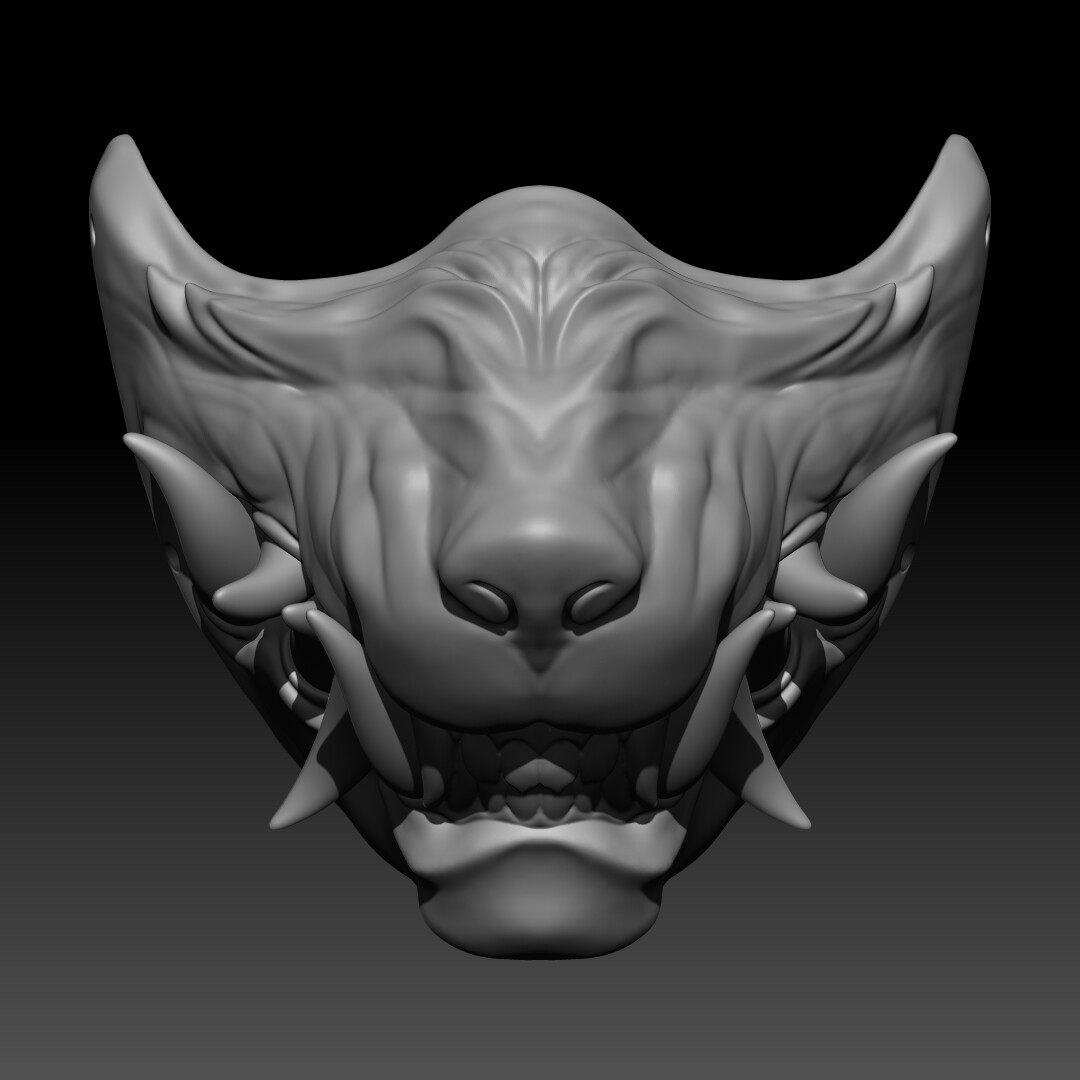 ArtStation - Wolf Mempo mask