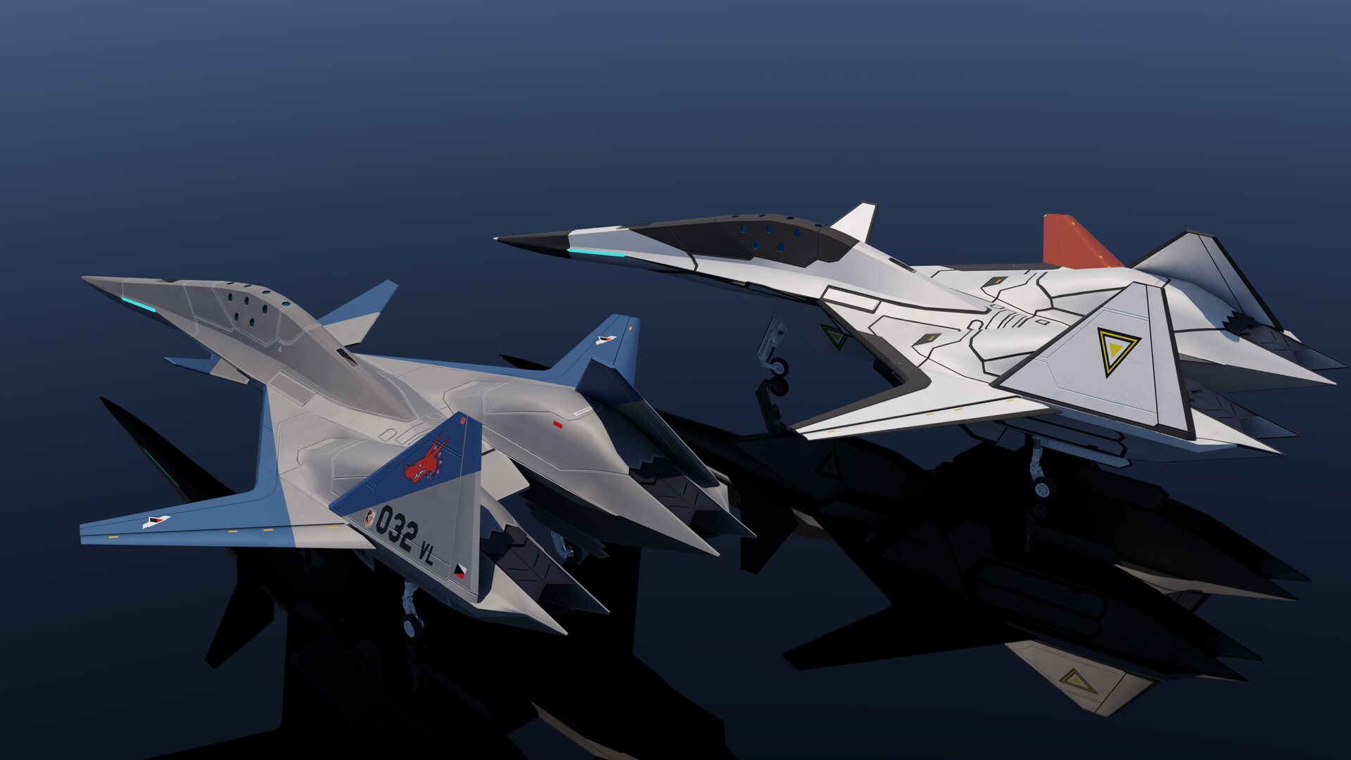 Mark Hood - ADF-01 Falken from Ace Combat Series