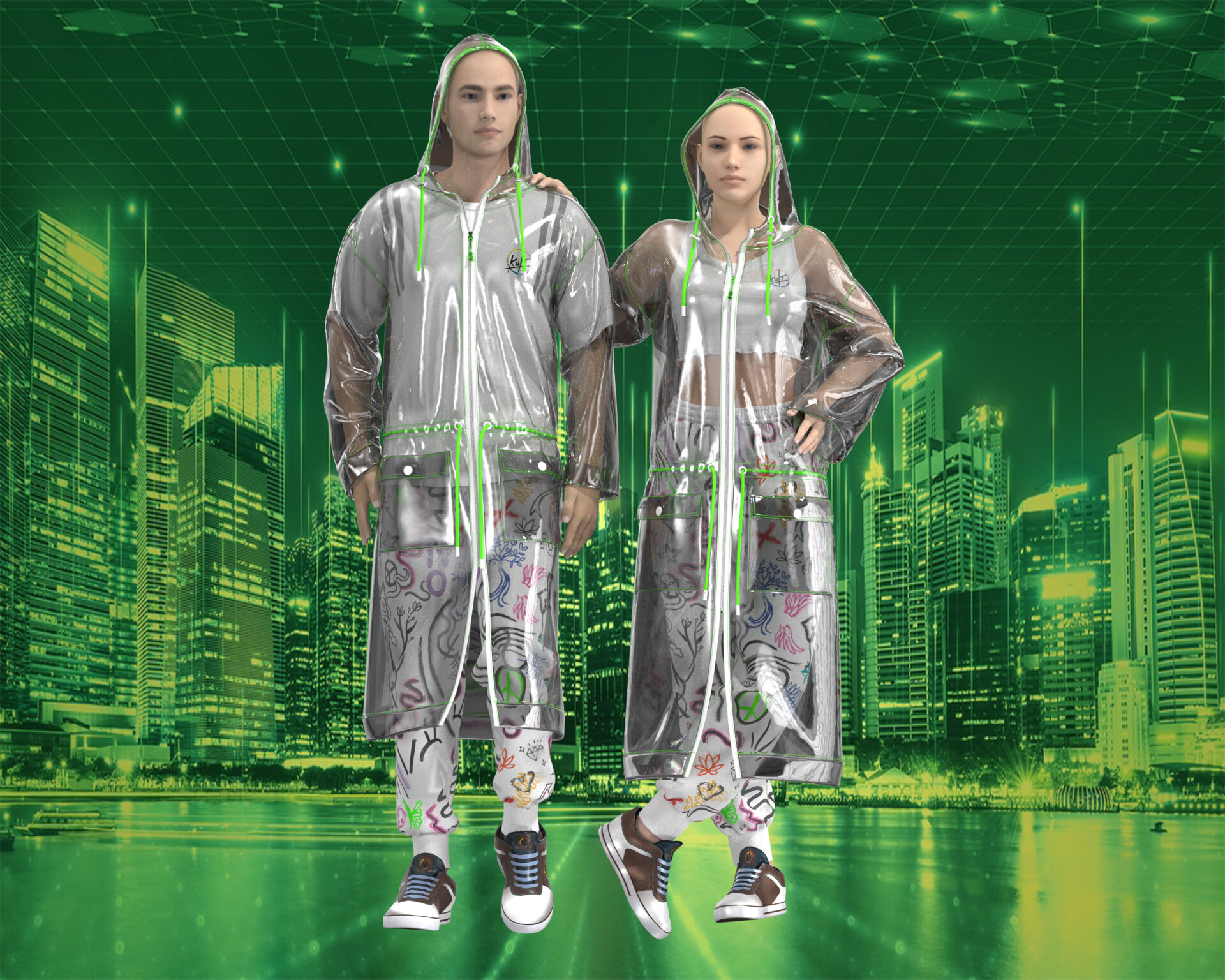 ArtStation - Unisex transparency Hoodie with Jogger