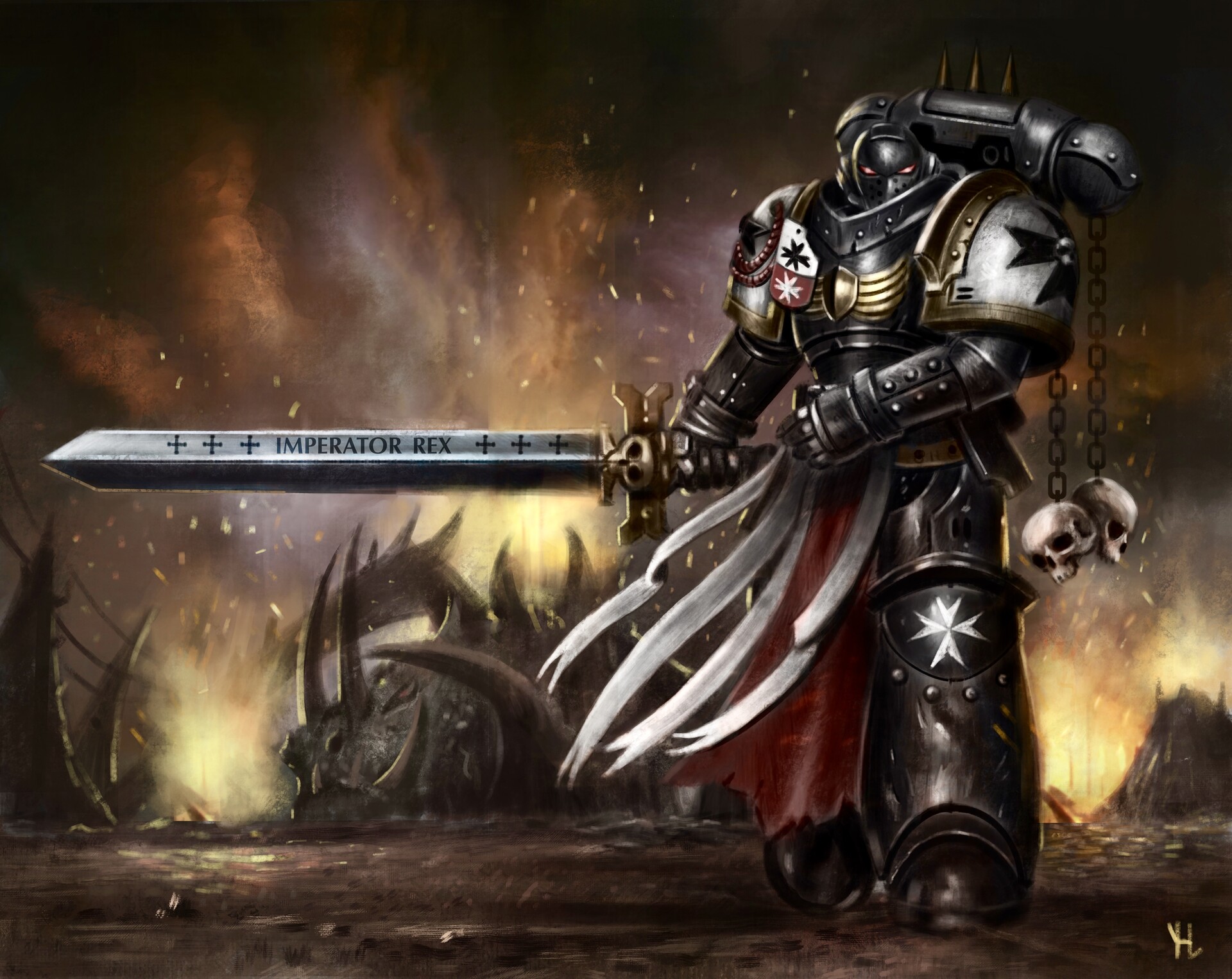 ArtStation - ++++The Grim Tale of Helmrich the Sword Master