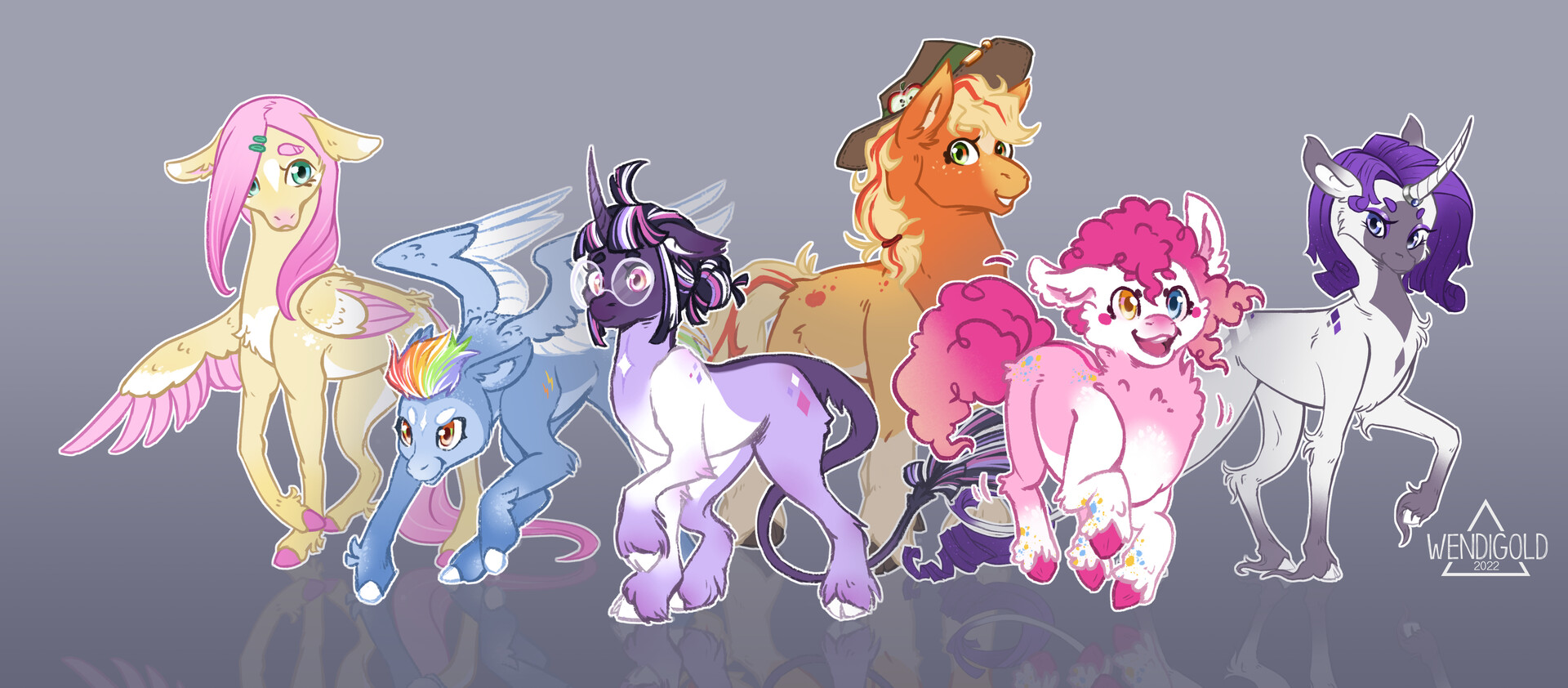 Mlp Mane 6 Alicorns