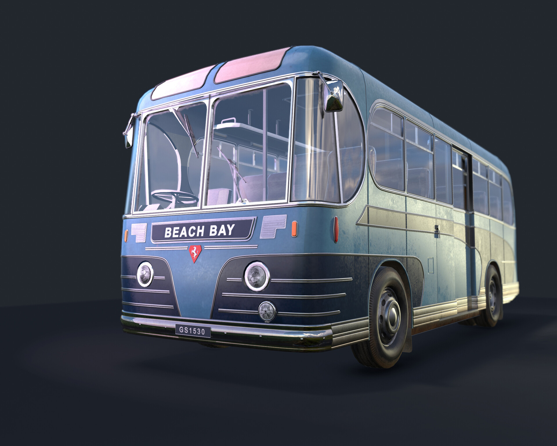 ArtStation - Beach Bay Bus