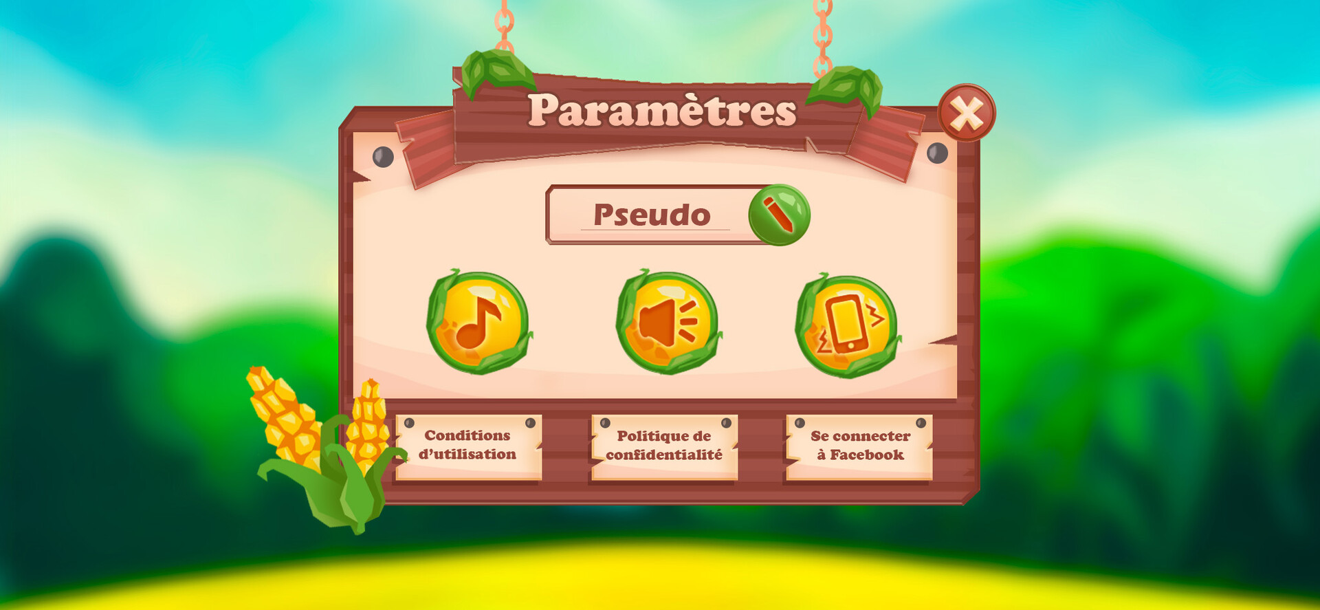ArtStation - Ui menu farm game