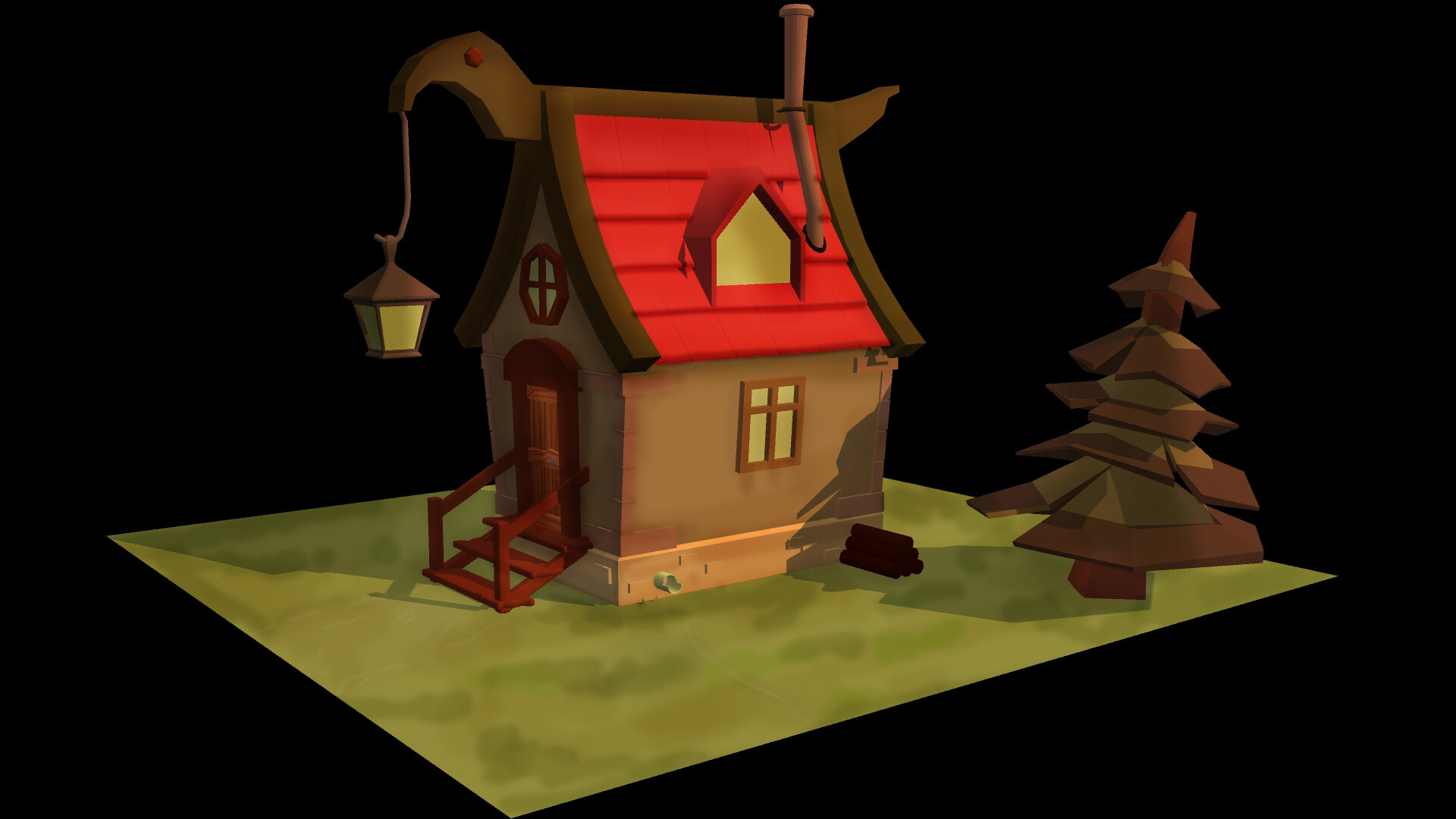 ArtStation - 3D modelling house
