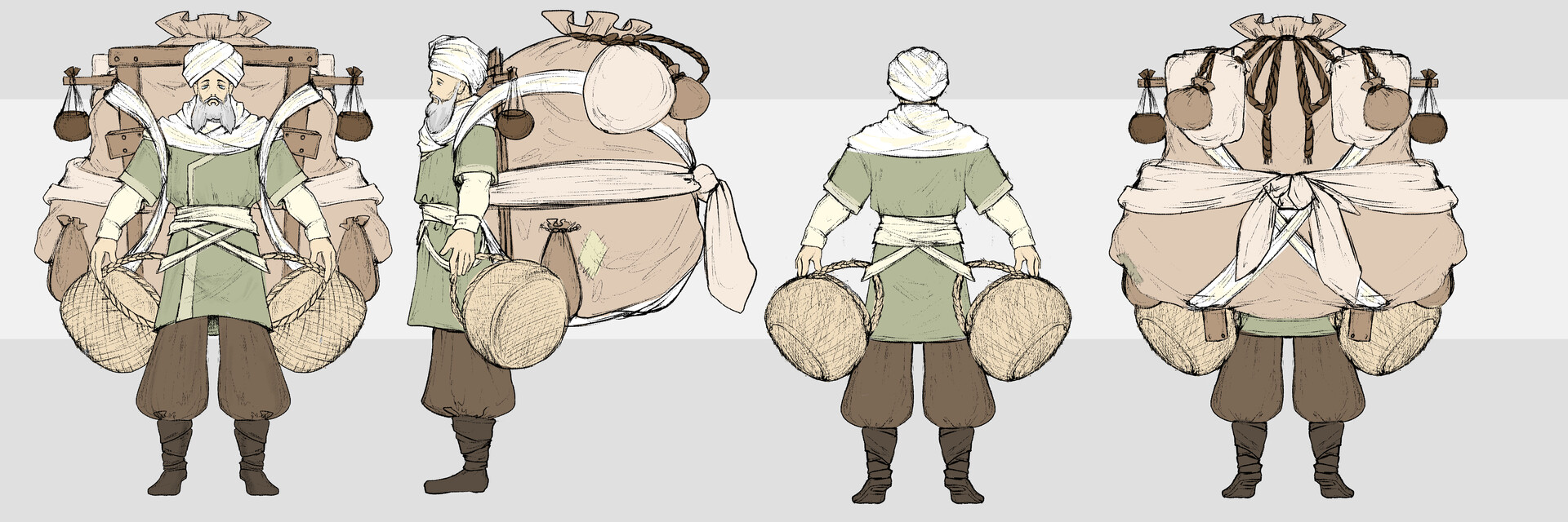 Pap Timea - Merchant NPCs - Concept art