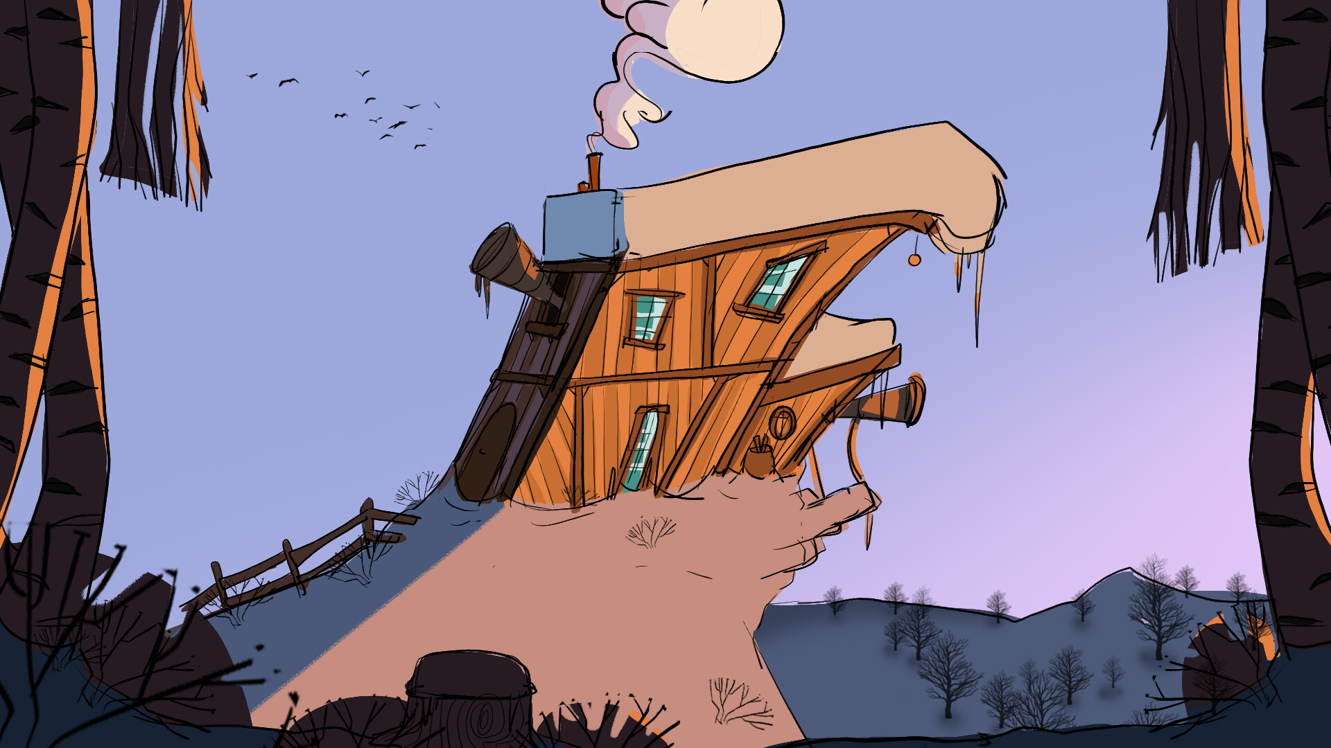 ArtStation - Snow House Concept Art