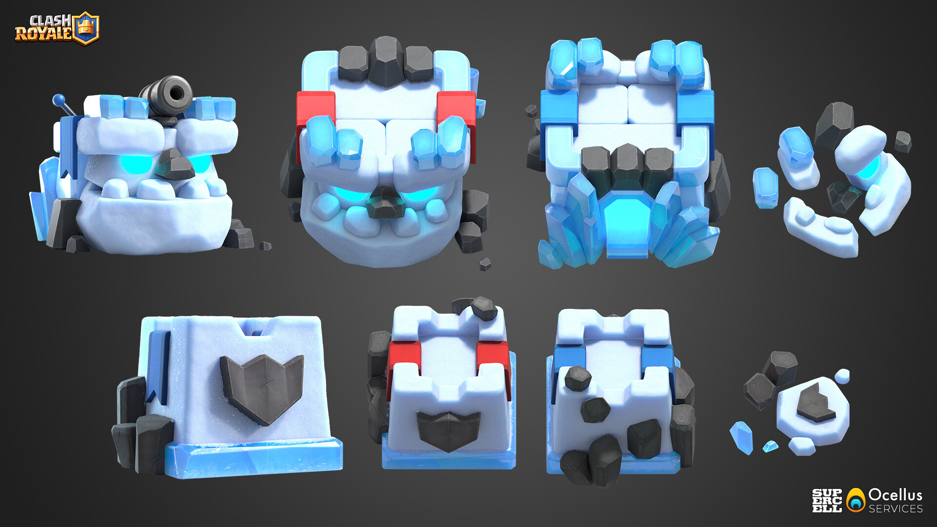 how to draw ice golem clash royale