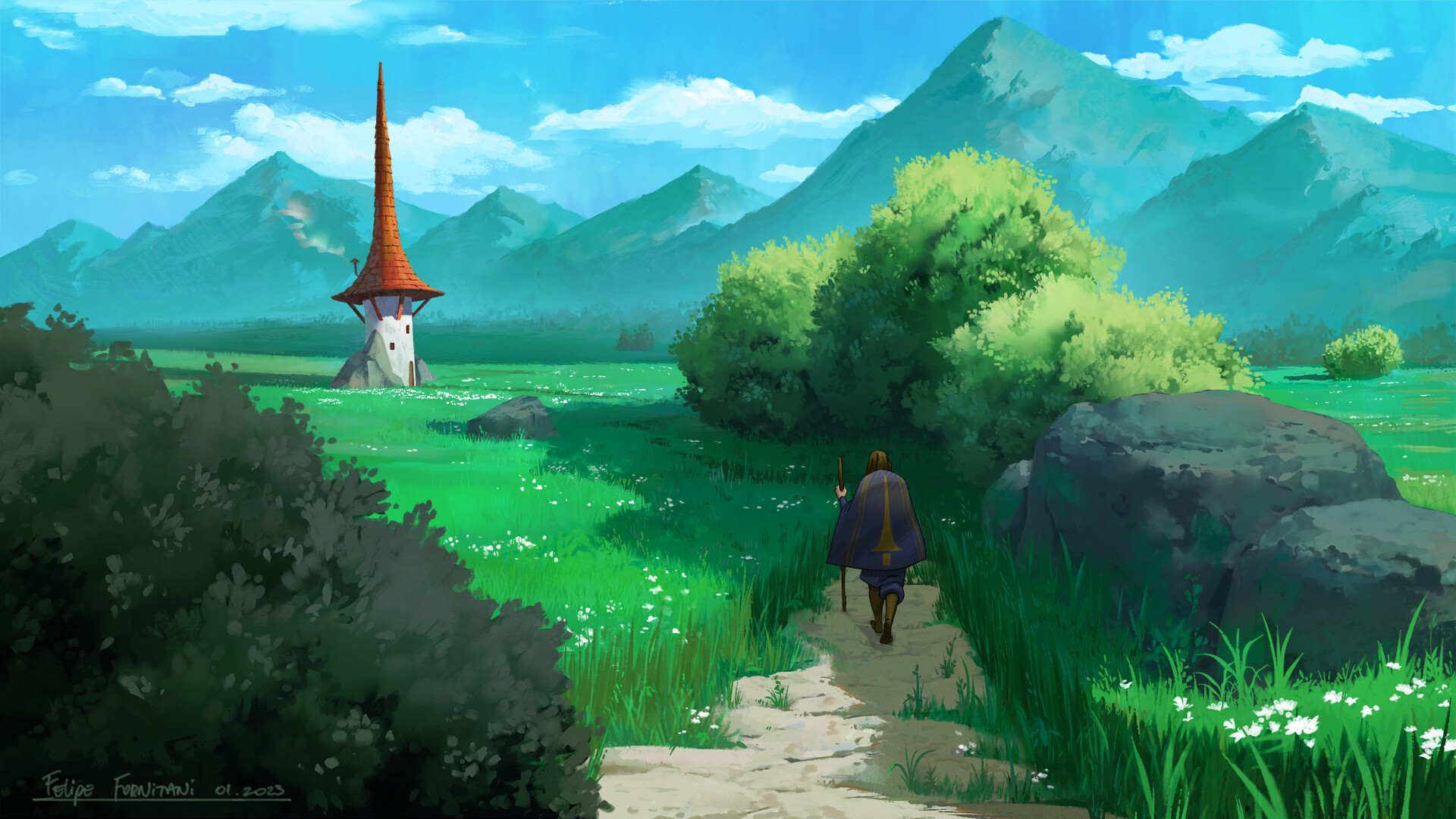 ArtStation - Grass field