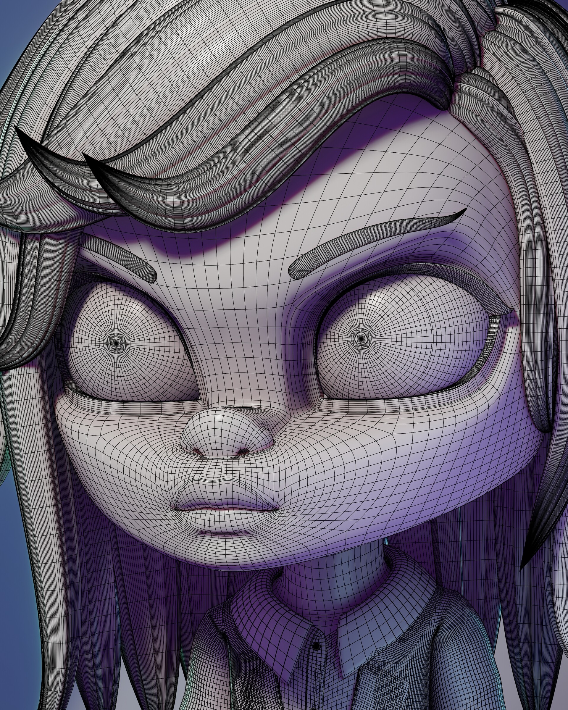 FFuthoni - 2018 Portrait Recreation 3/3 - Stylized Sculpt