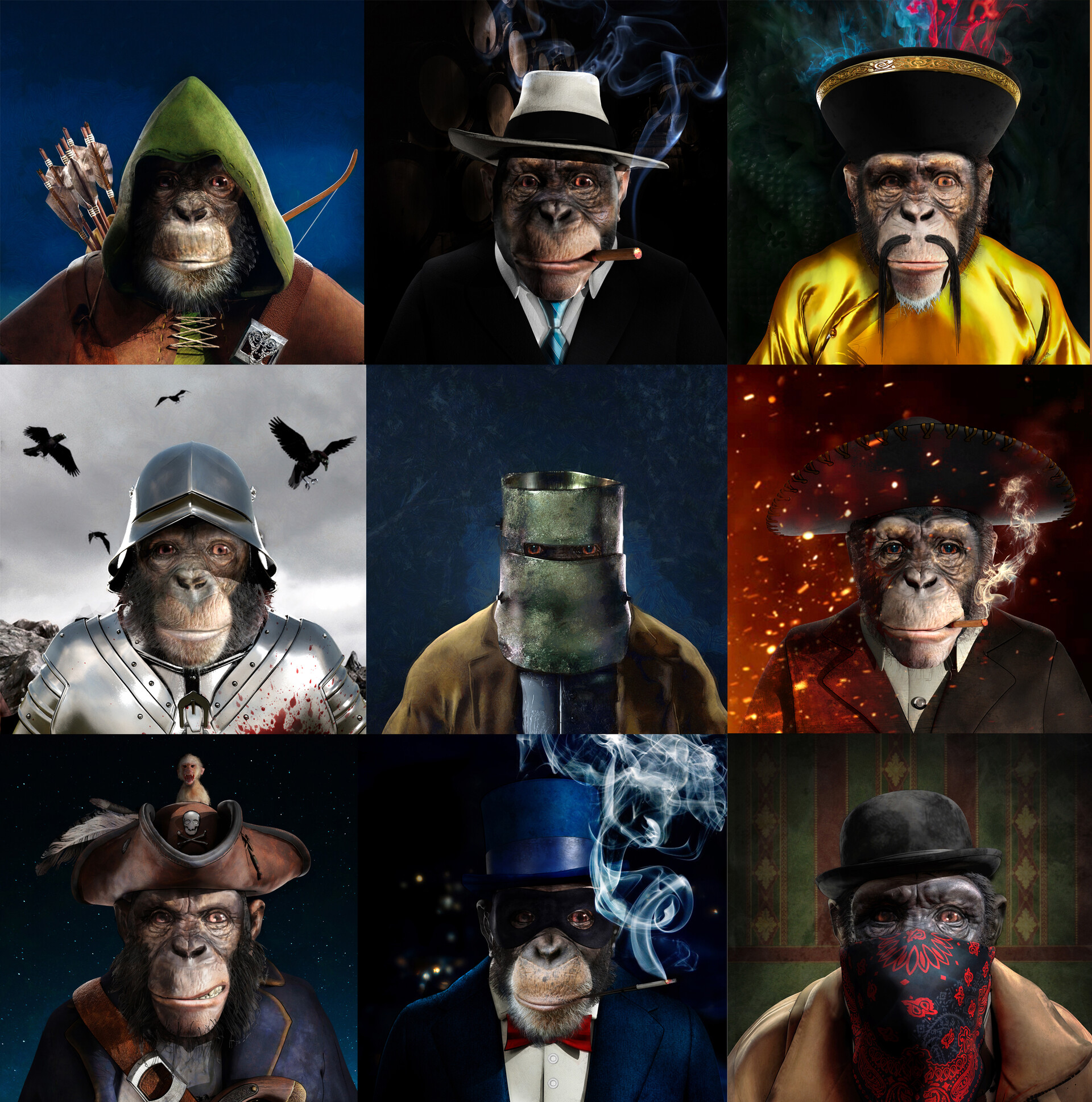 ArtStation - The Outlaw Apes