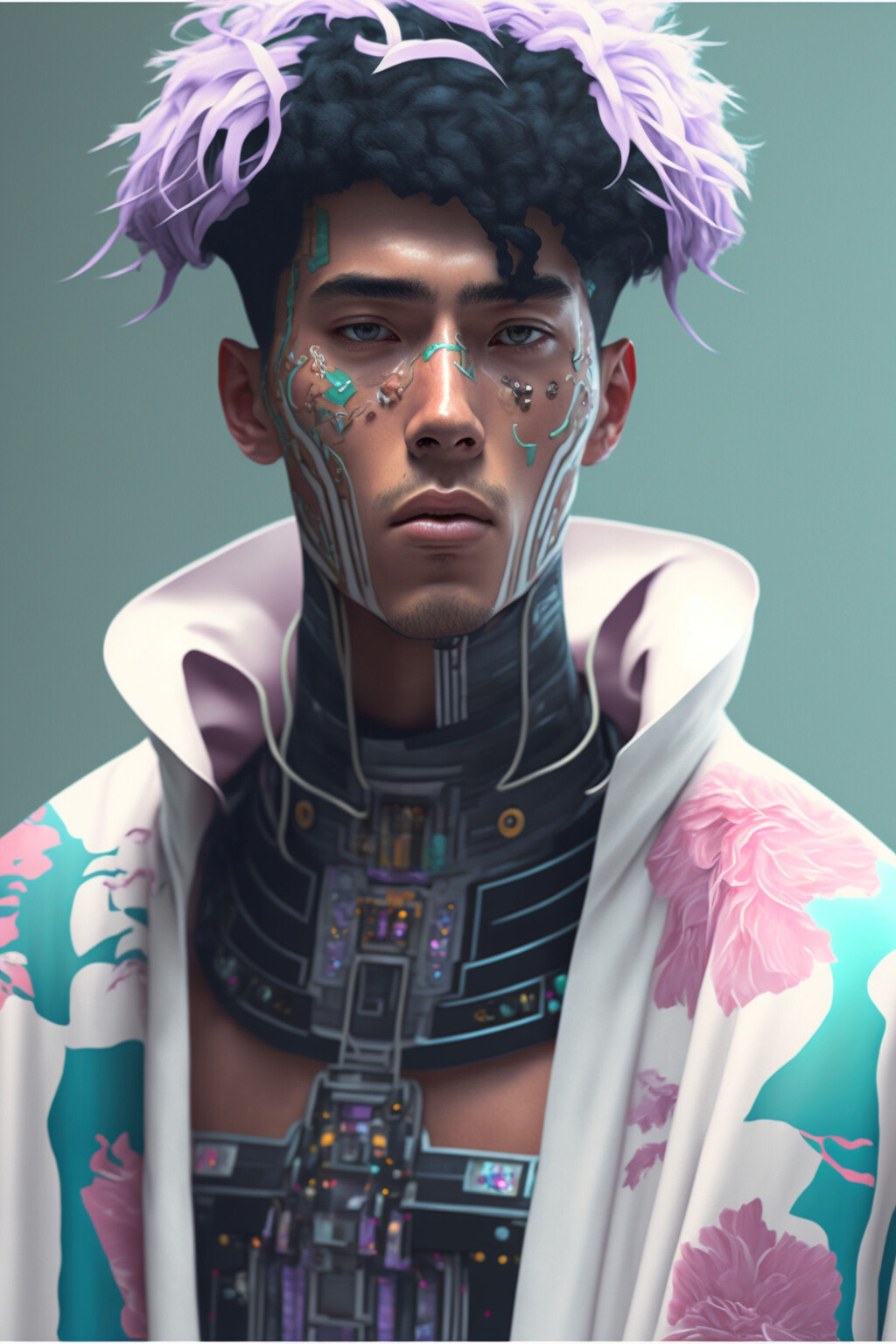 ArtStation - Cyberpunk characters in nice colours