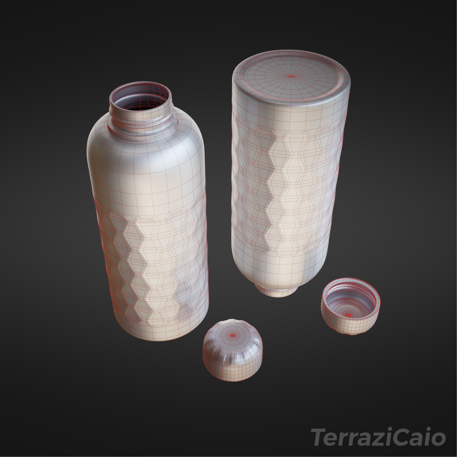 Caio Lima - Used metal bottle - "hero" prop