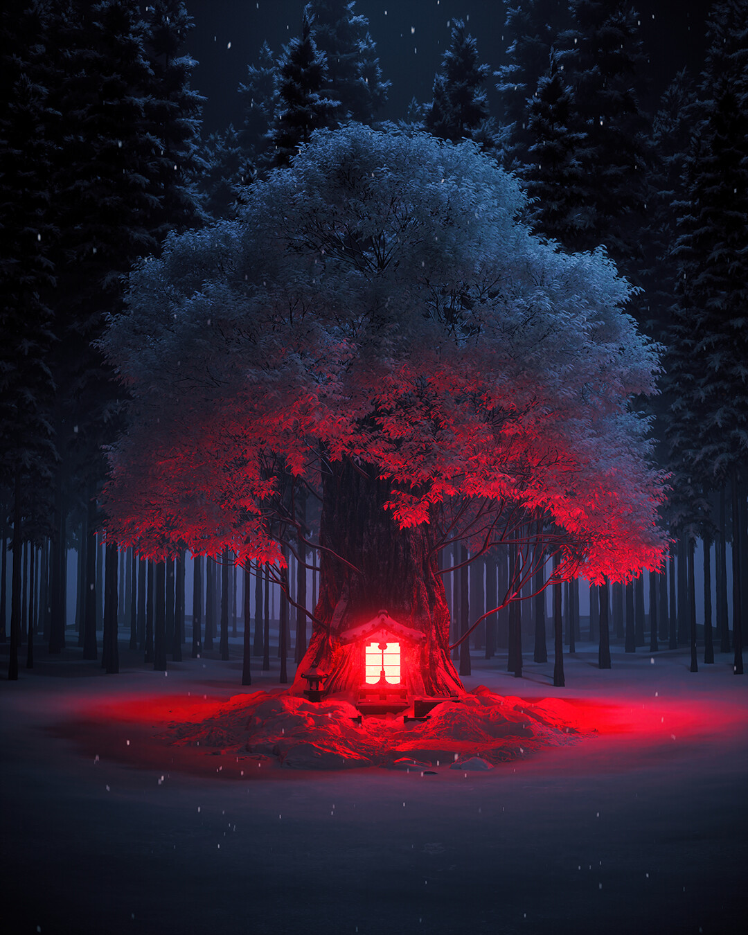 Blood Tree by Josh Pierce : r/ImaginaryDwellings