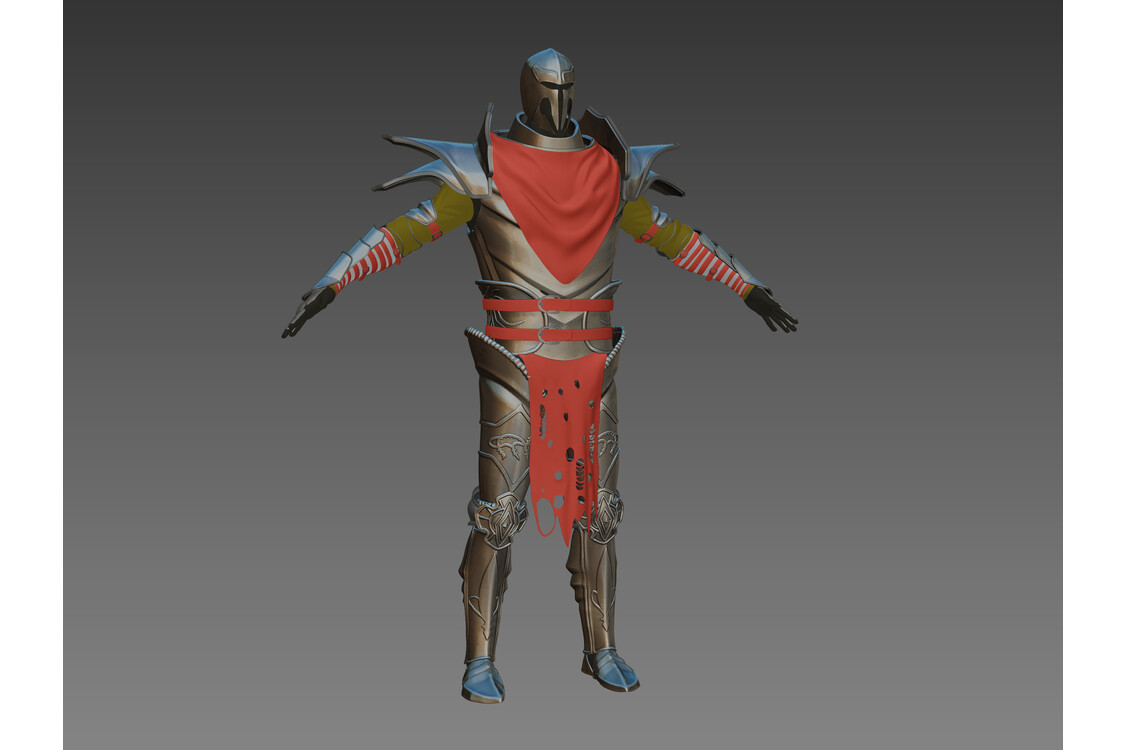 ArtStation - knight armor game ready