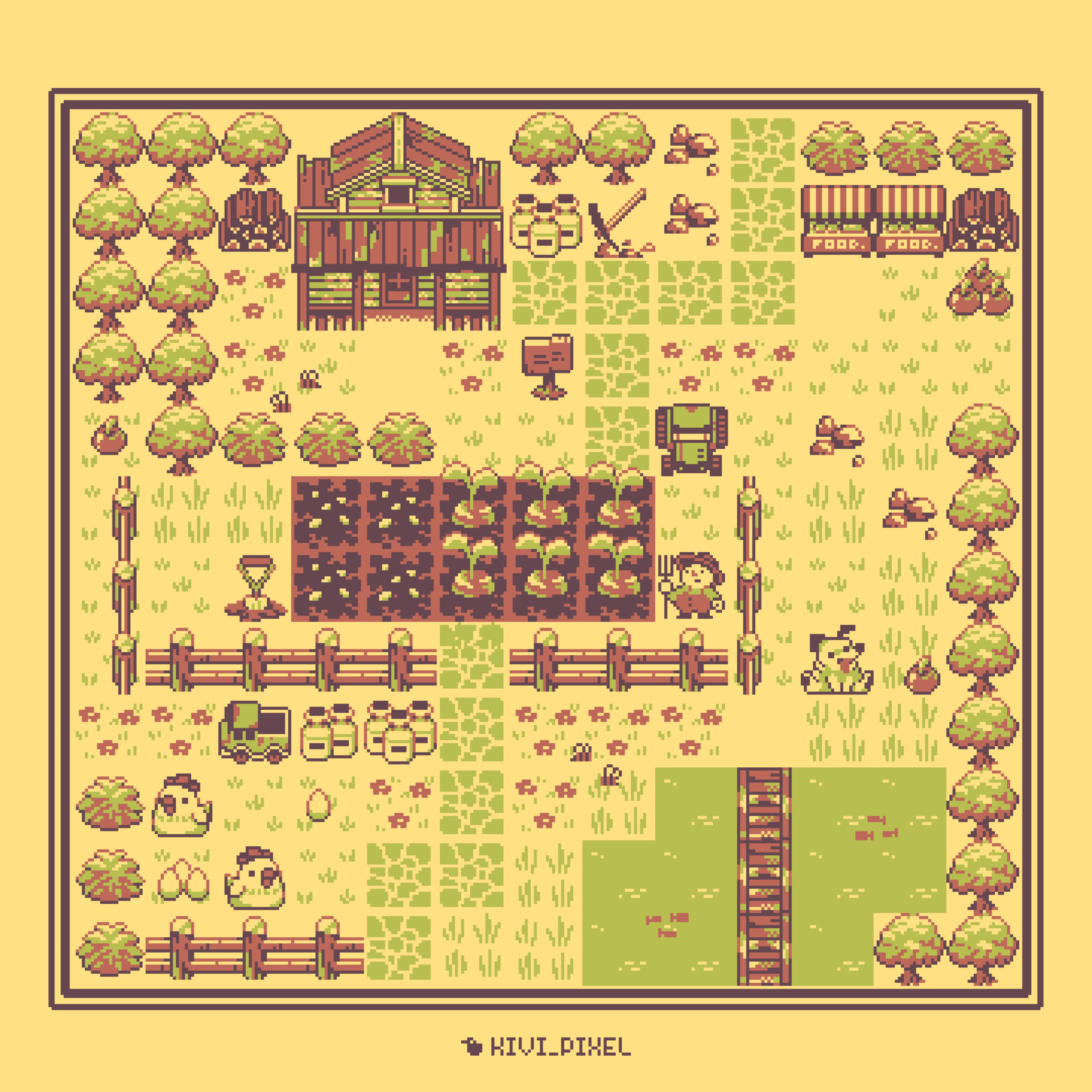 ArtStation - Top down farm