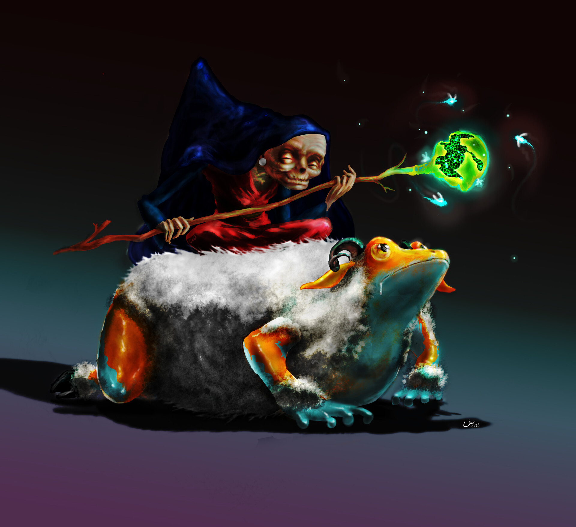 ArtStation - The Witch, Jacqueline and Gunther, the sheep-frog.