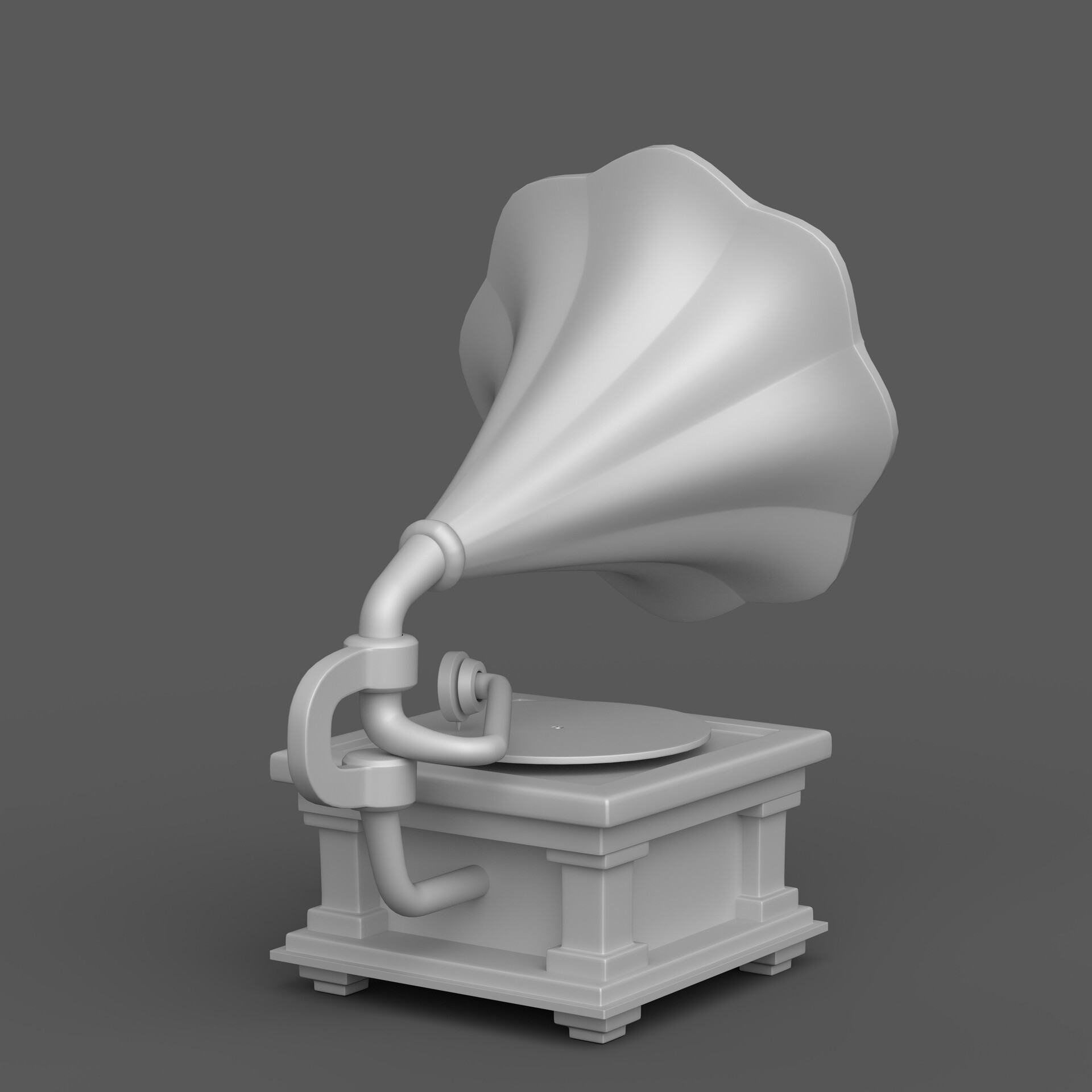Sumana Ghosh Aartylady Gramophone 3d Modeling By Sumana Ghosh 