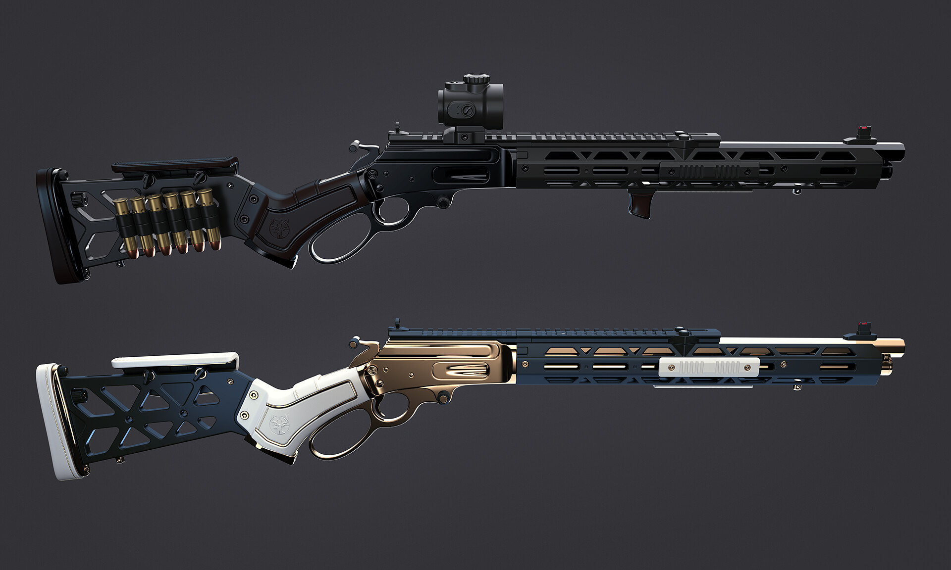 "tactical lever-action / levergun 4" by Alexey Skrynnikov (Aberiu) : r ...