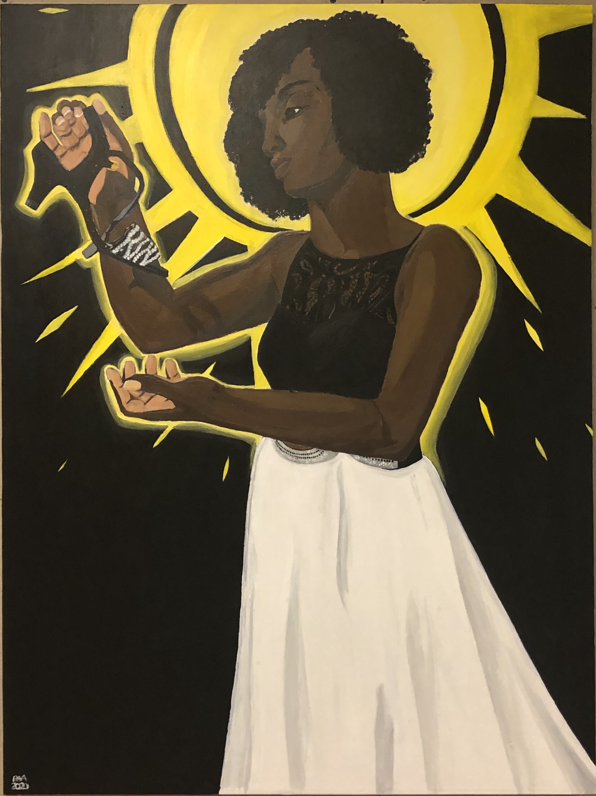 Raynah Alleyne - Life Sized Self Portrait