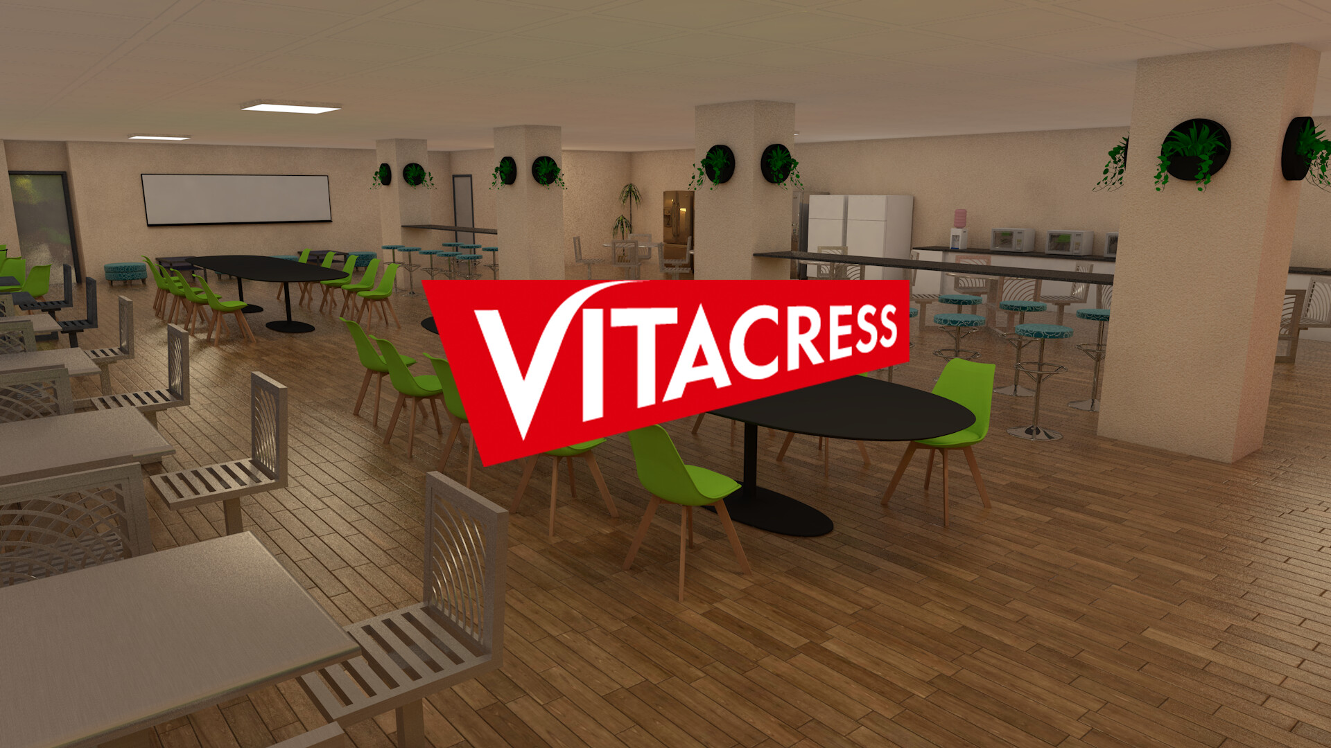 ArtStation - Vitacress Canteen Interior Design Visualisation