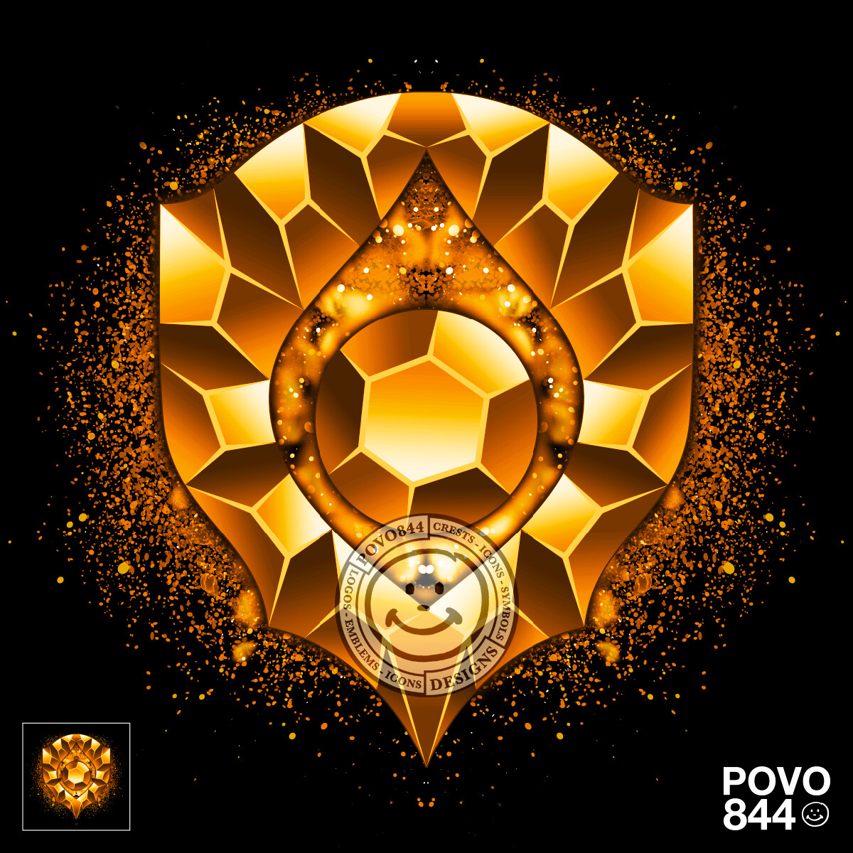 ArtStation - Earth Crystal Emblem