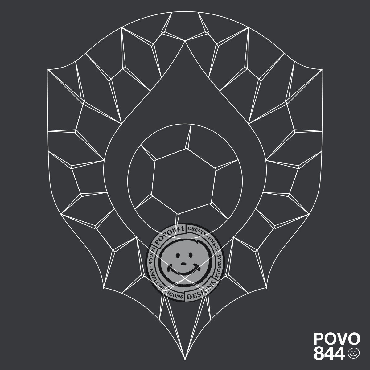 POVO844 - Earth Crystal Emblem