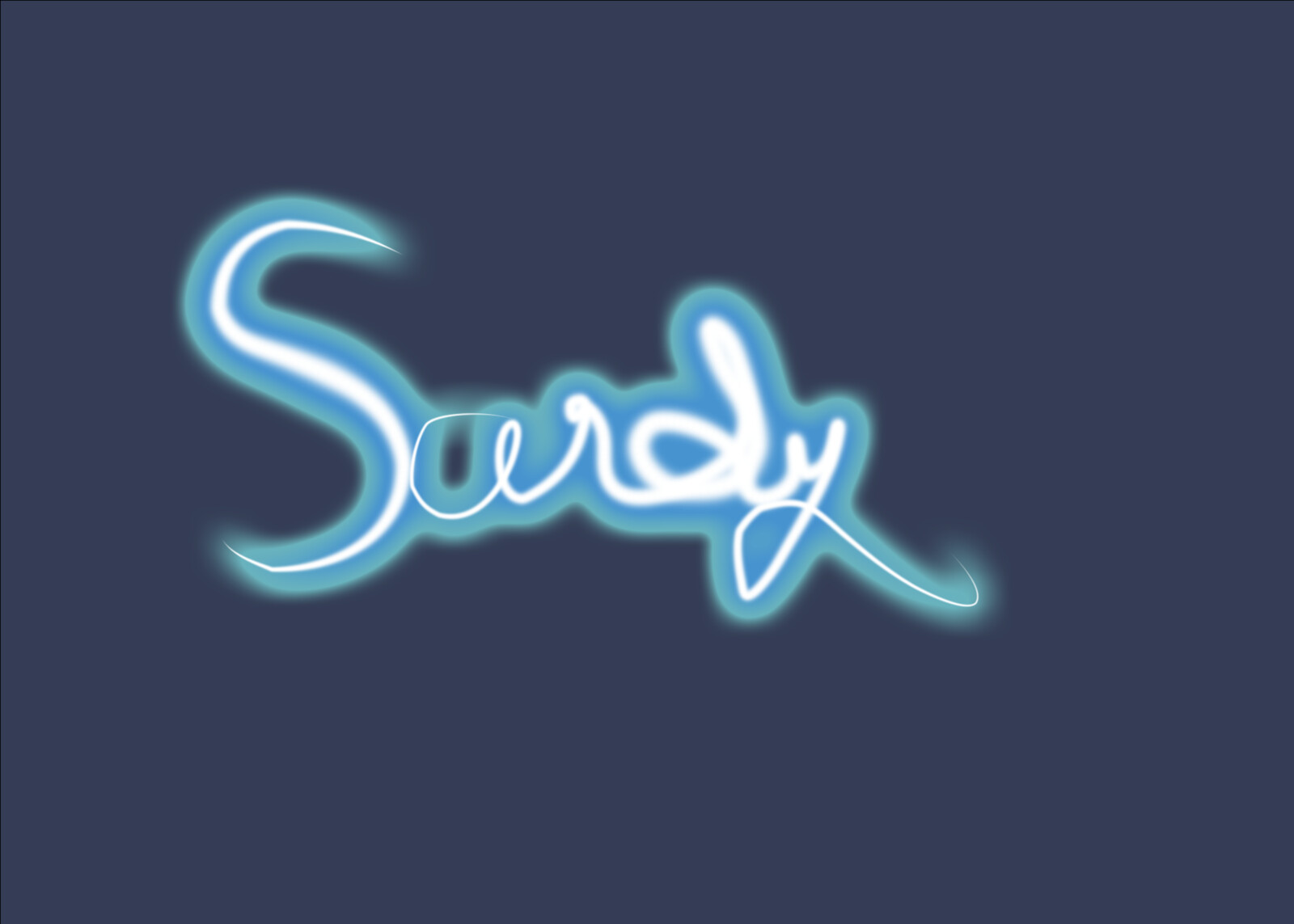 Sandy - glowing signiture