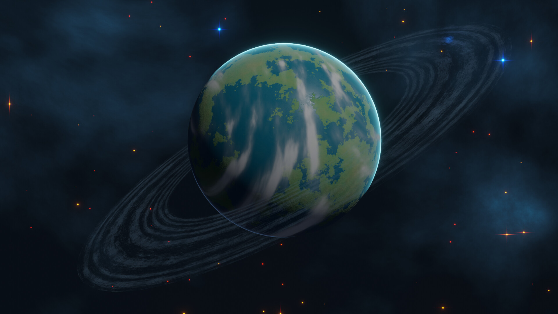 ArtStation - Semi-Realistic Planet