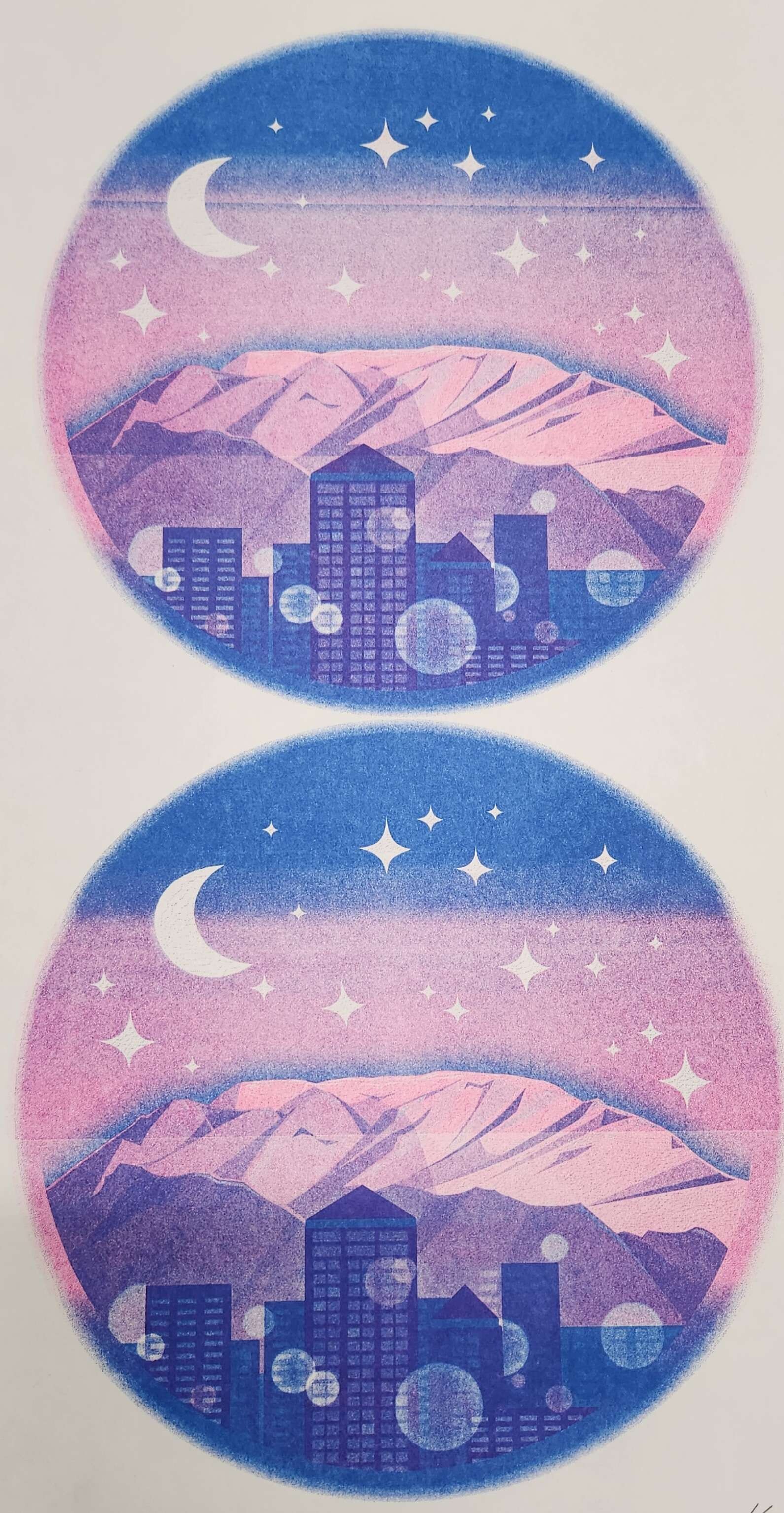 Kate Densmore - Denver Cityscape - Sailor Moon Inspired